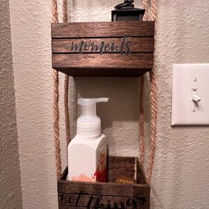 Rustic Hanging Wooden Baskets - Etsy