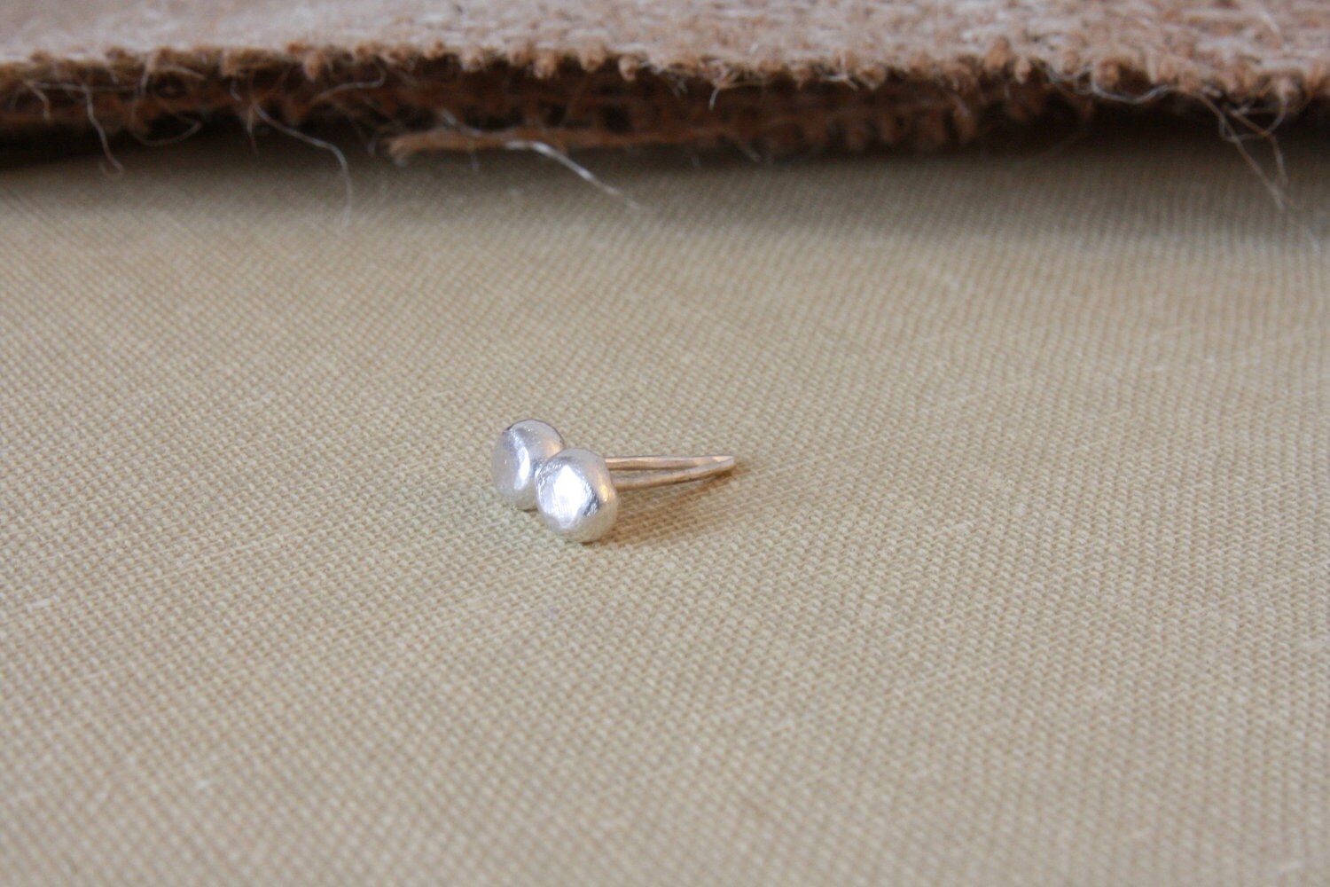 Tiny Sterling Silver Stud Earrings - Etsy