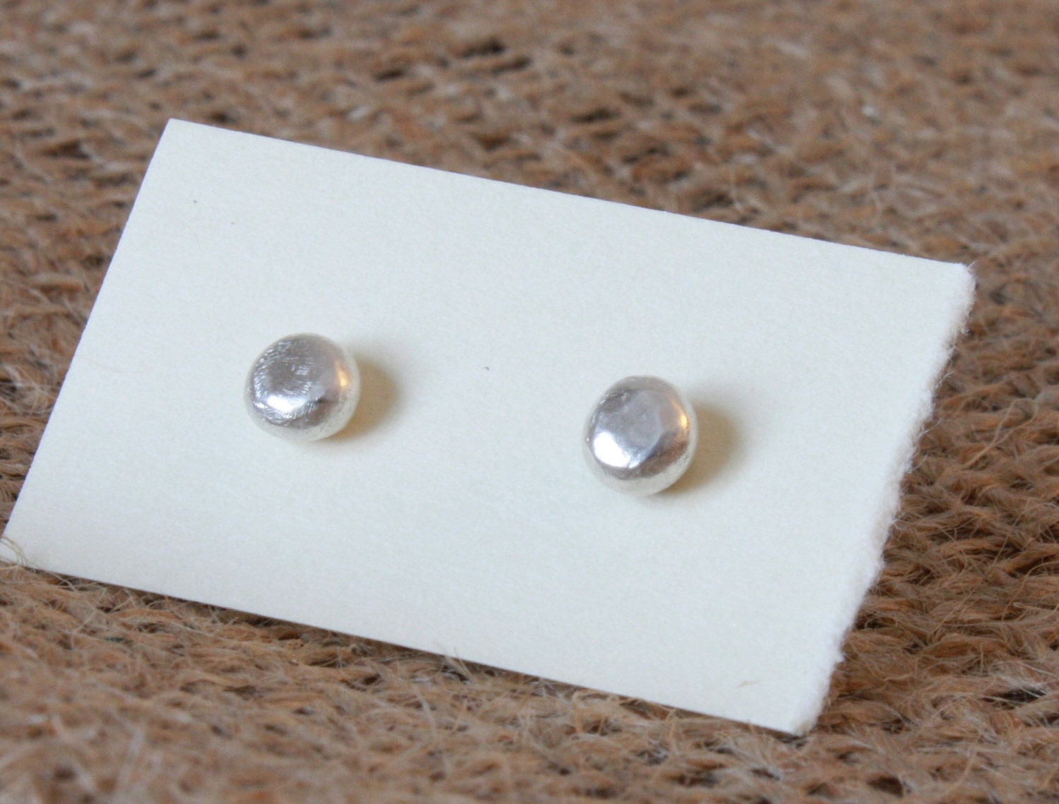 Tiny Sterling Silver Stud Earrings - Etsy