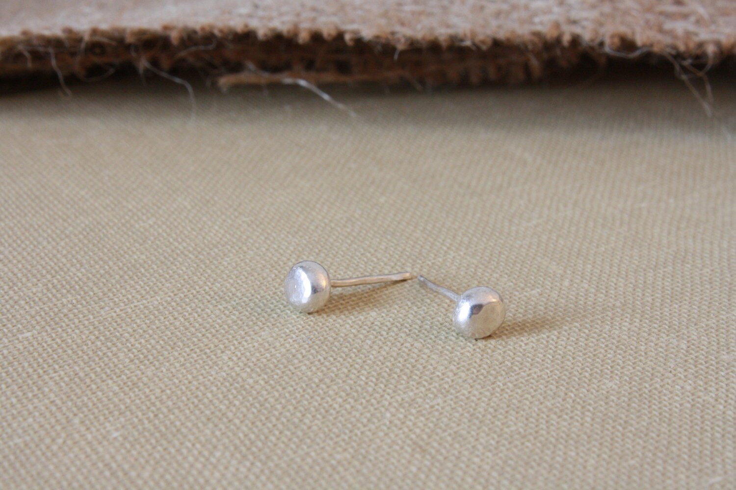 Tiny Sterling Silver Stud Earrings - Etsy