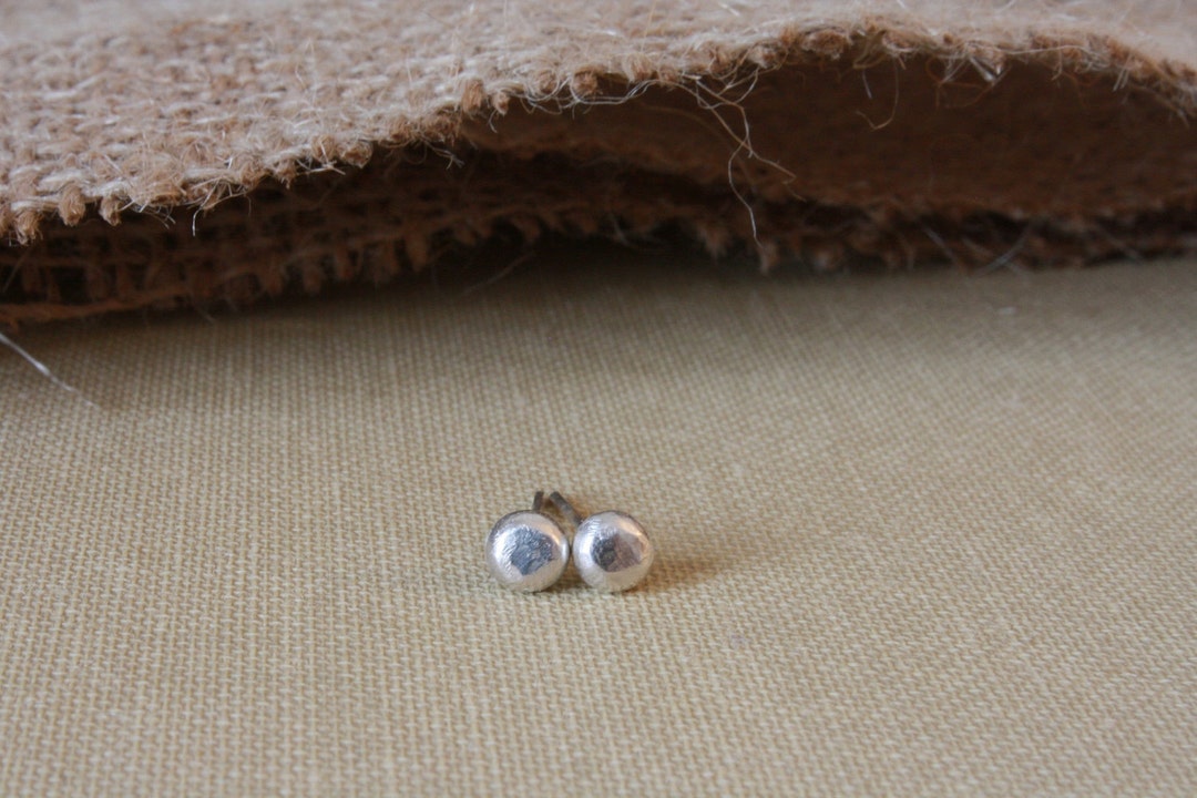 Tiny Sterling Silver Stud Earrings - Etsy