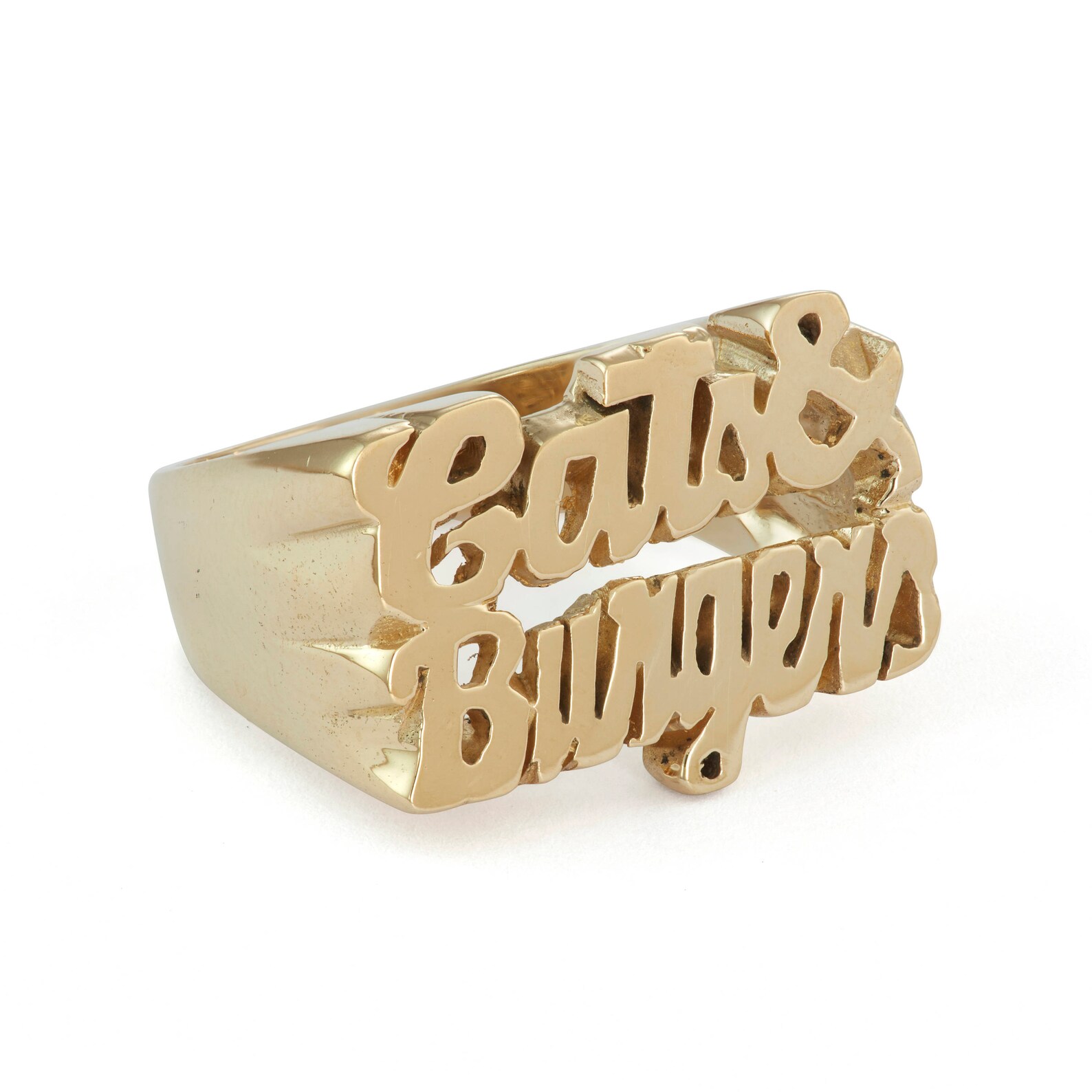 Cats & Burgers Ring - Etsy
