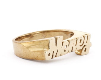 Gold Ring Money Sign - Etsy