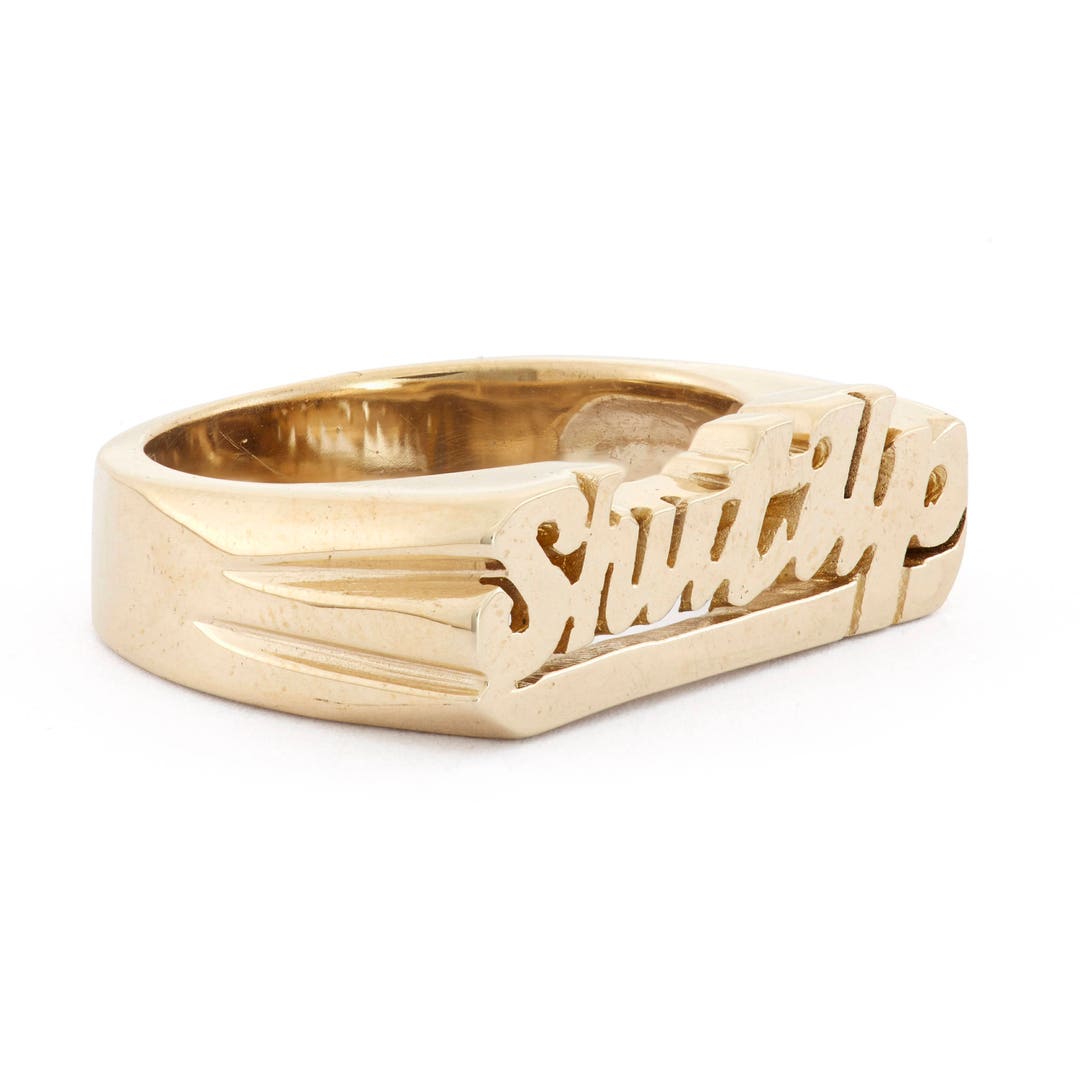 Shut up Ring - Etsy