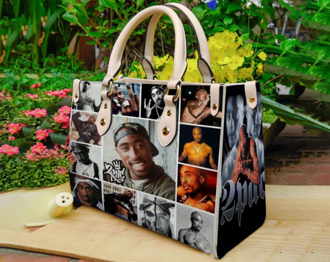 Tupac Shakur Rapper Leather Women Handbag, 2pac Leather Handbag, Rapper ...