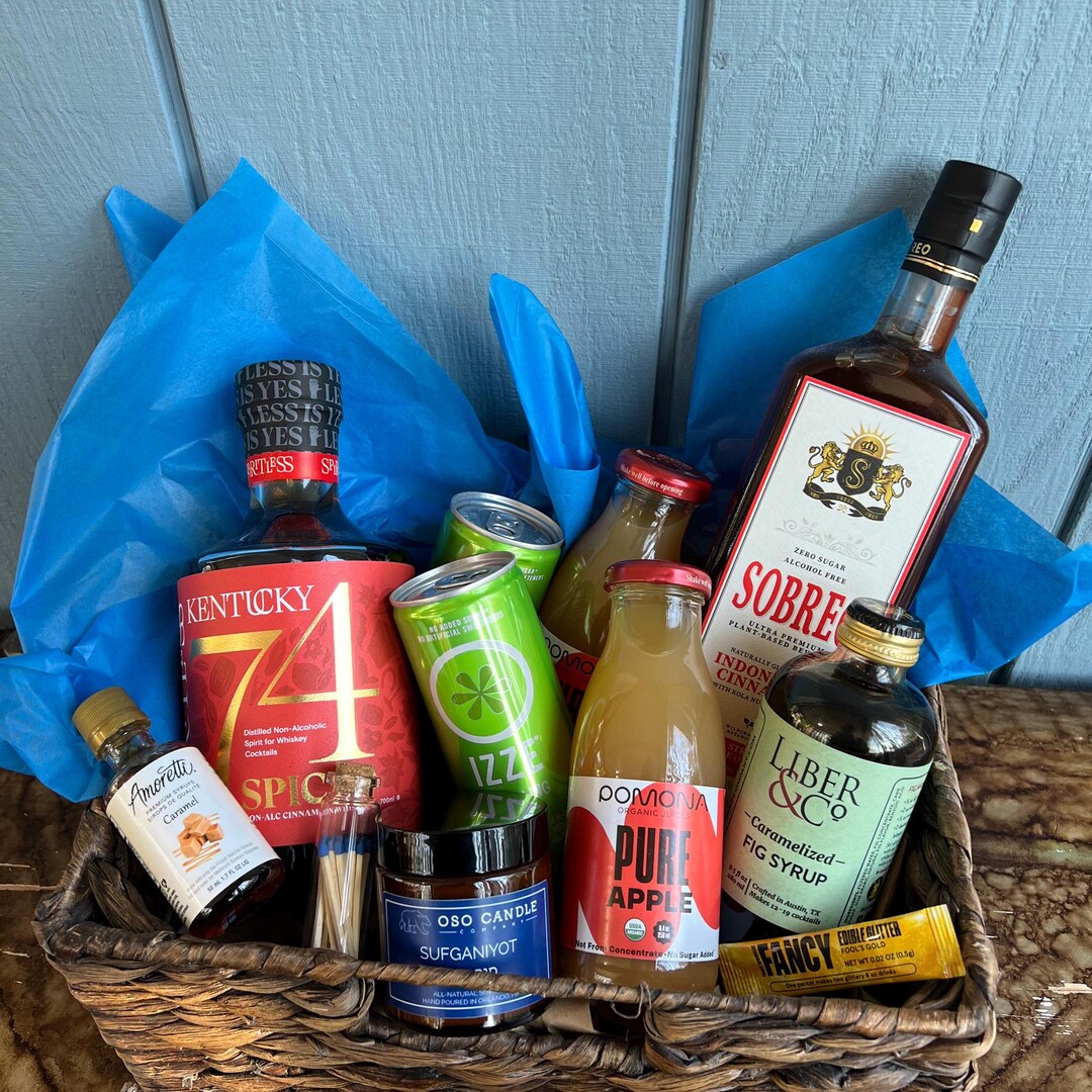 Luxury Salted Caramel Apple Mocktail Kit With Non-alcoholic Whiskey ...