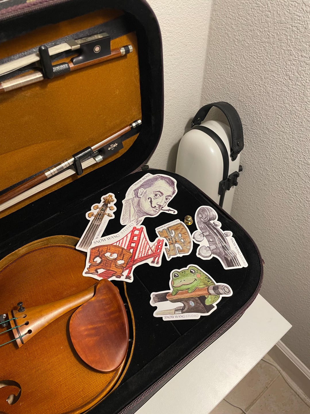 Violin Sticker Bundle, 5 Pcs Large Size Violin Vinyl Sticker ...