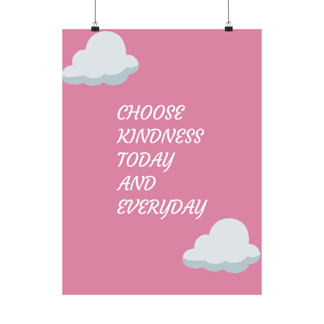 Pink Motivational Poster - Etsy