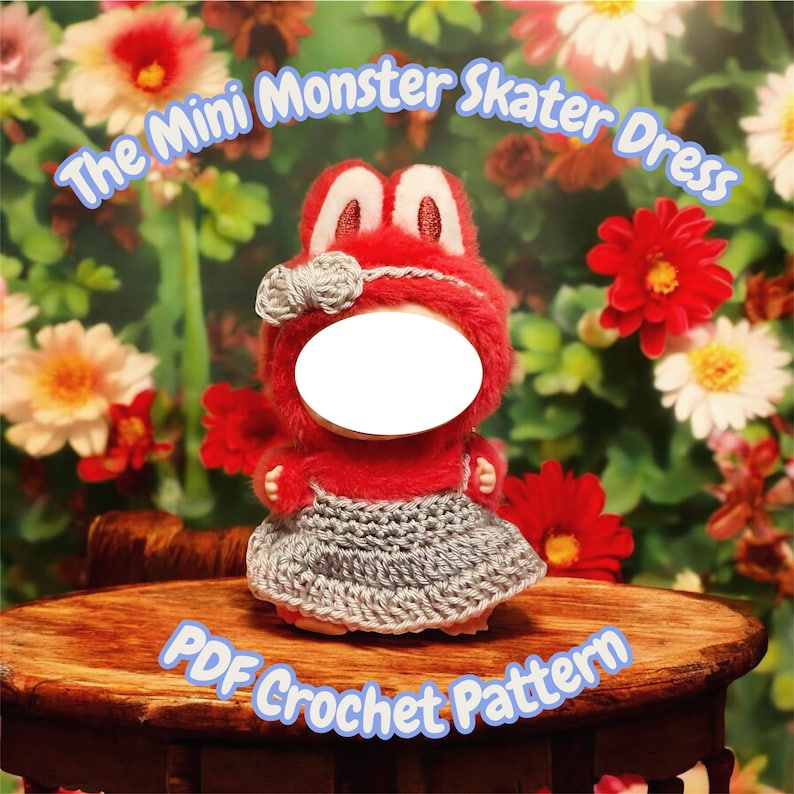 The Mini Monster Skater Dress PDF Crochet Pattern - Etsy