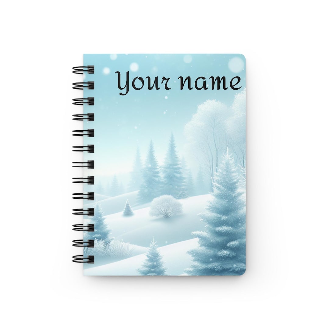 Winter Wonderland Spiral Bound Journal Perfect Winter Journal, Snowy ...
