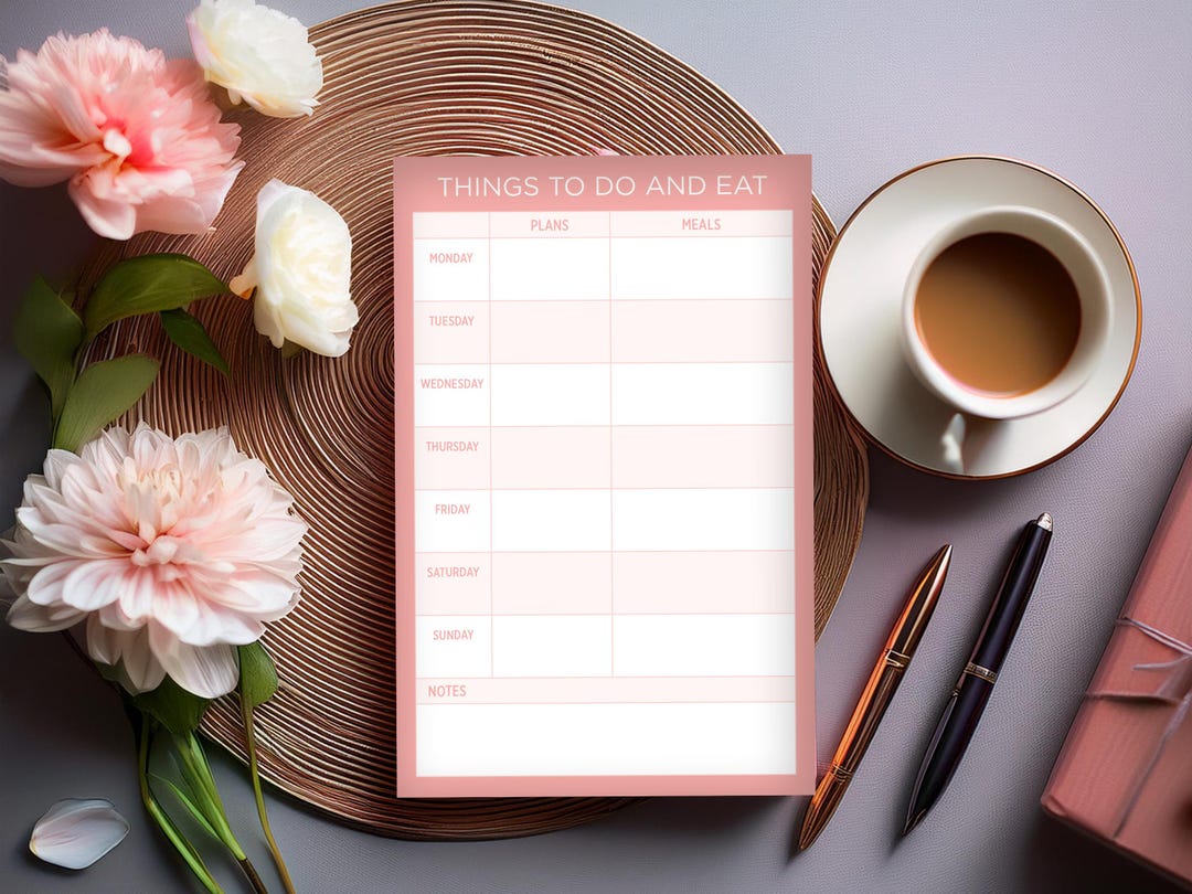 Meal Planner Notepad Customized Weekly Magnetic Meal Plan Pad Busy Mom ...