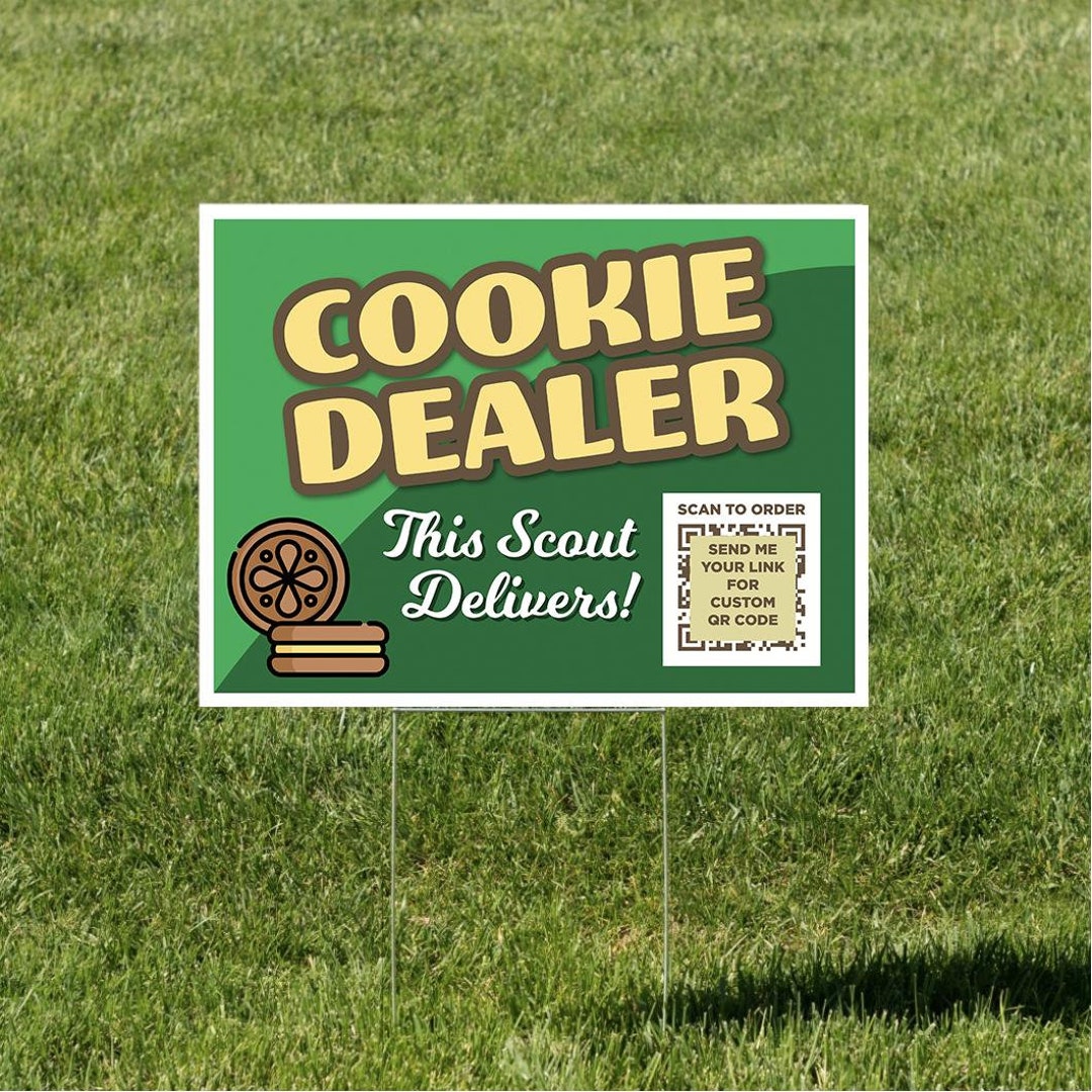 Custom QR Code Girl Scout Cookie Yard Sign (digital Download) - Etsy