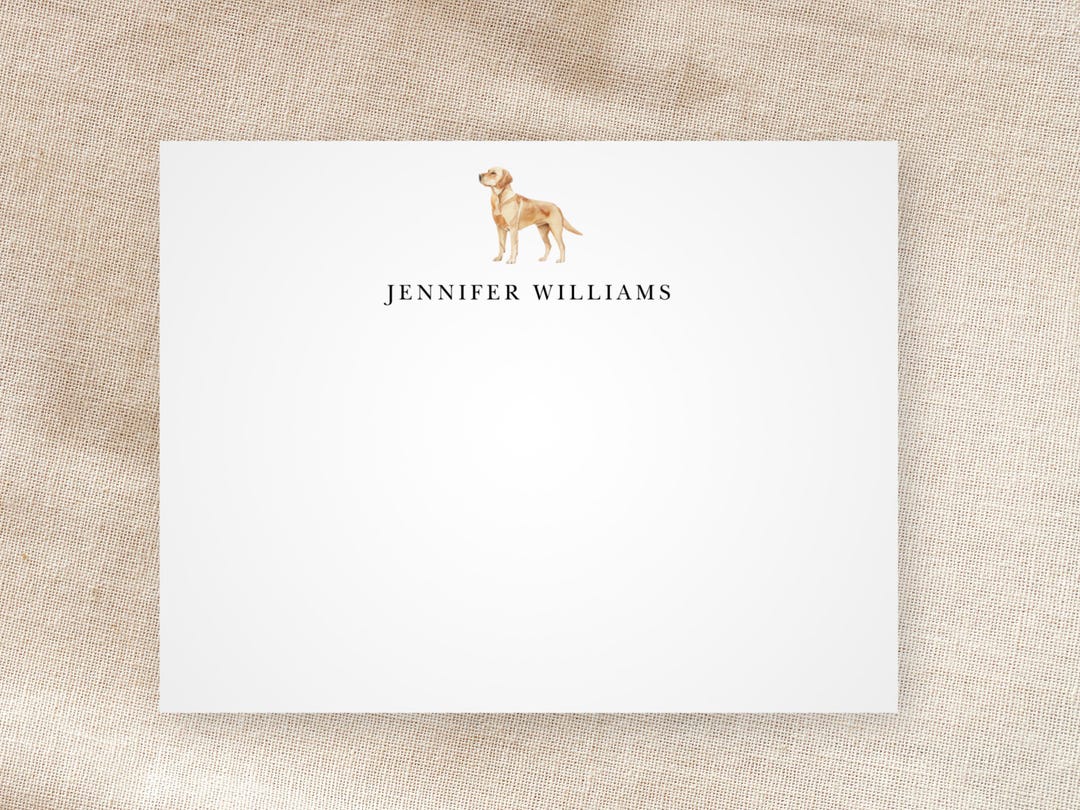 Custom Labrador Retriever Note Cards | Personalized Stationery | Dog ...