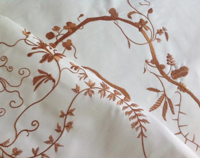 Embroidered Sheets Custom Embroidery Botanical on Own Sheets and ...