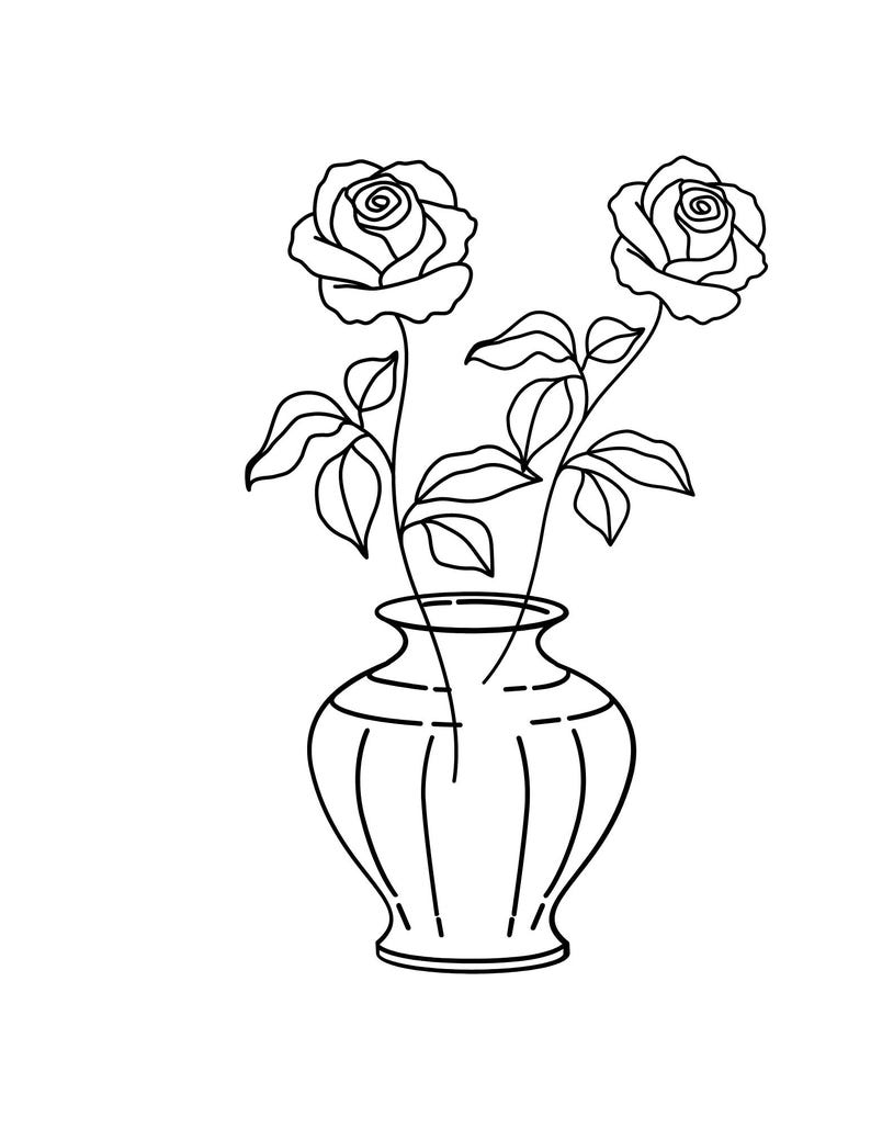 Flower Coloring Sheets- Printable or Editable - Etsy