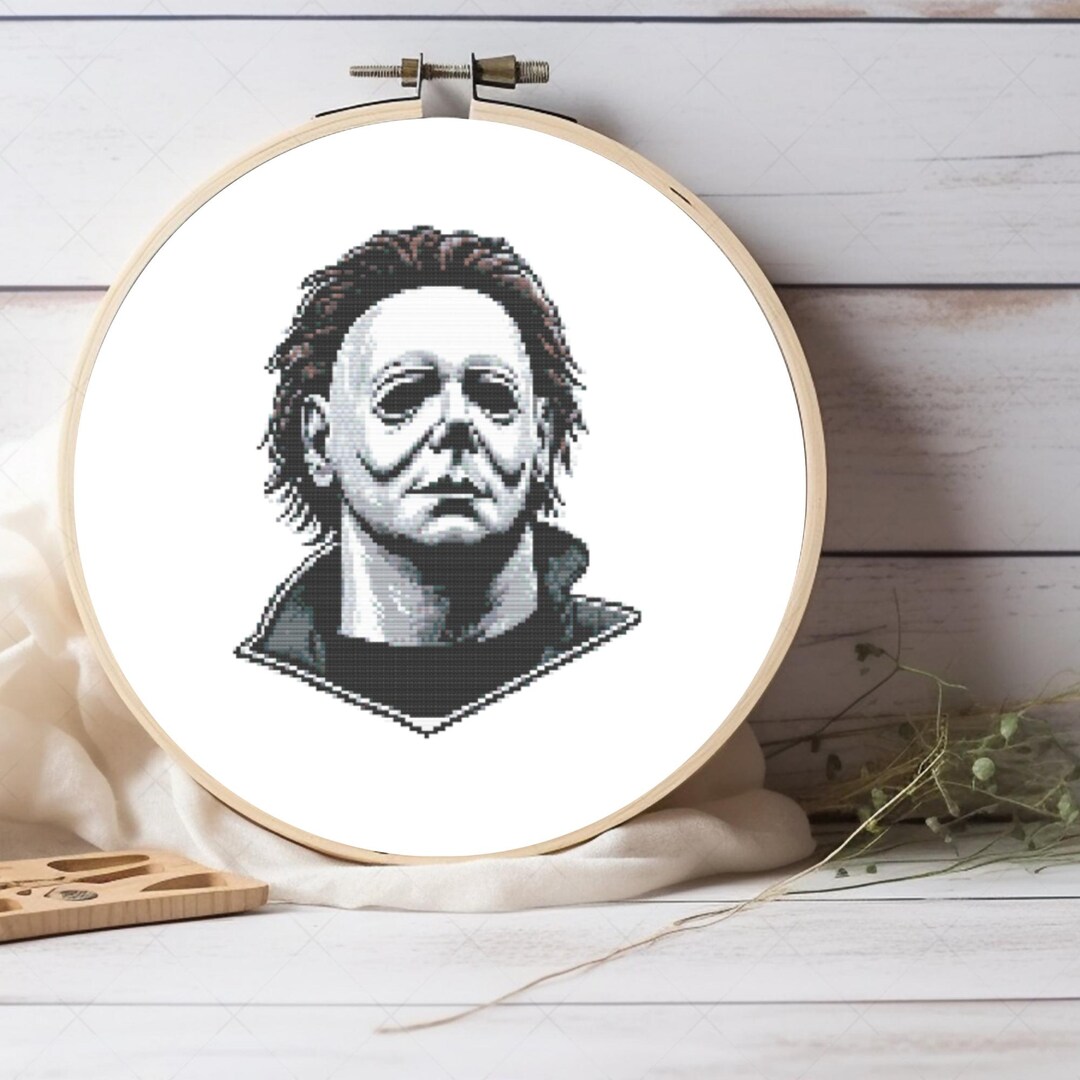 Spooky Horror Character Cross Stitch Pattern - Halloween Decor, PDF ...