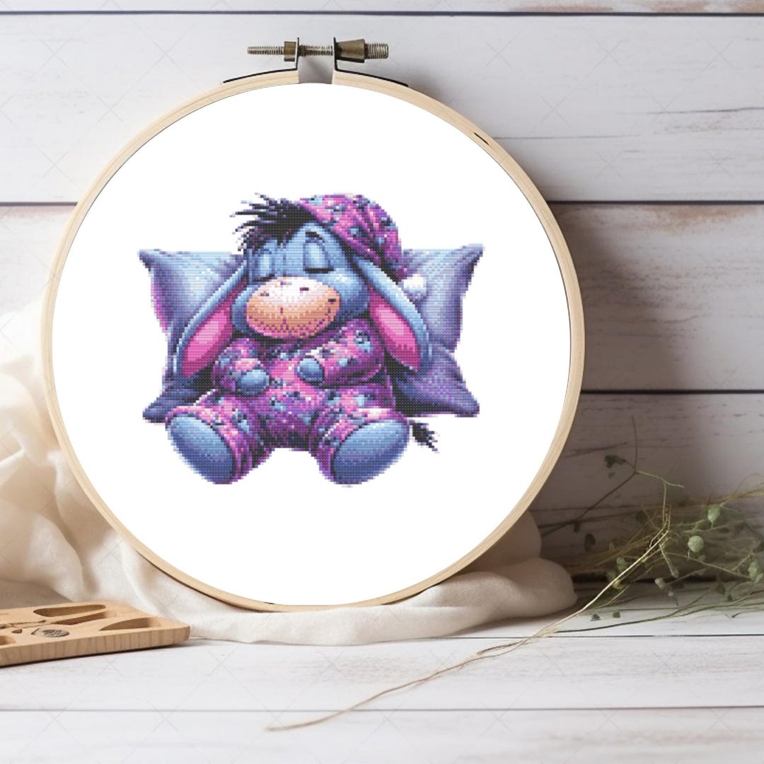 Adorable Eeyore Cross Stitch Pattern PDF - Nursery & Kids Room Decor ...