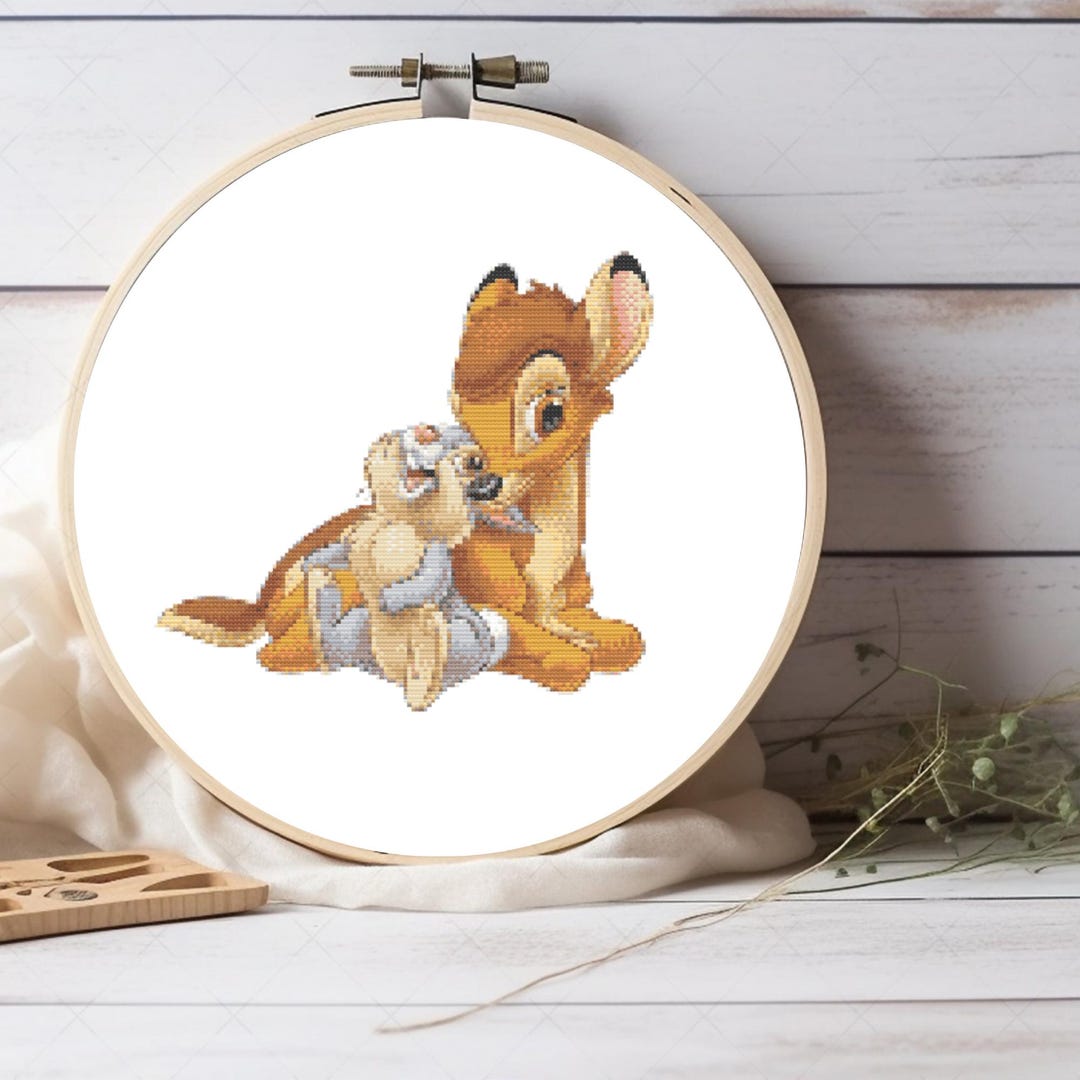 Bambi and Friends Cross Stitch Pattern | Deer Forest Animals ...