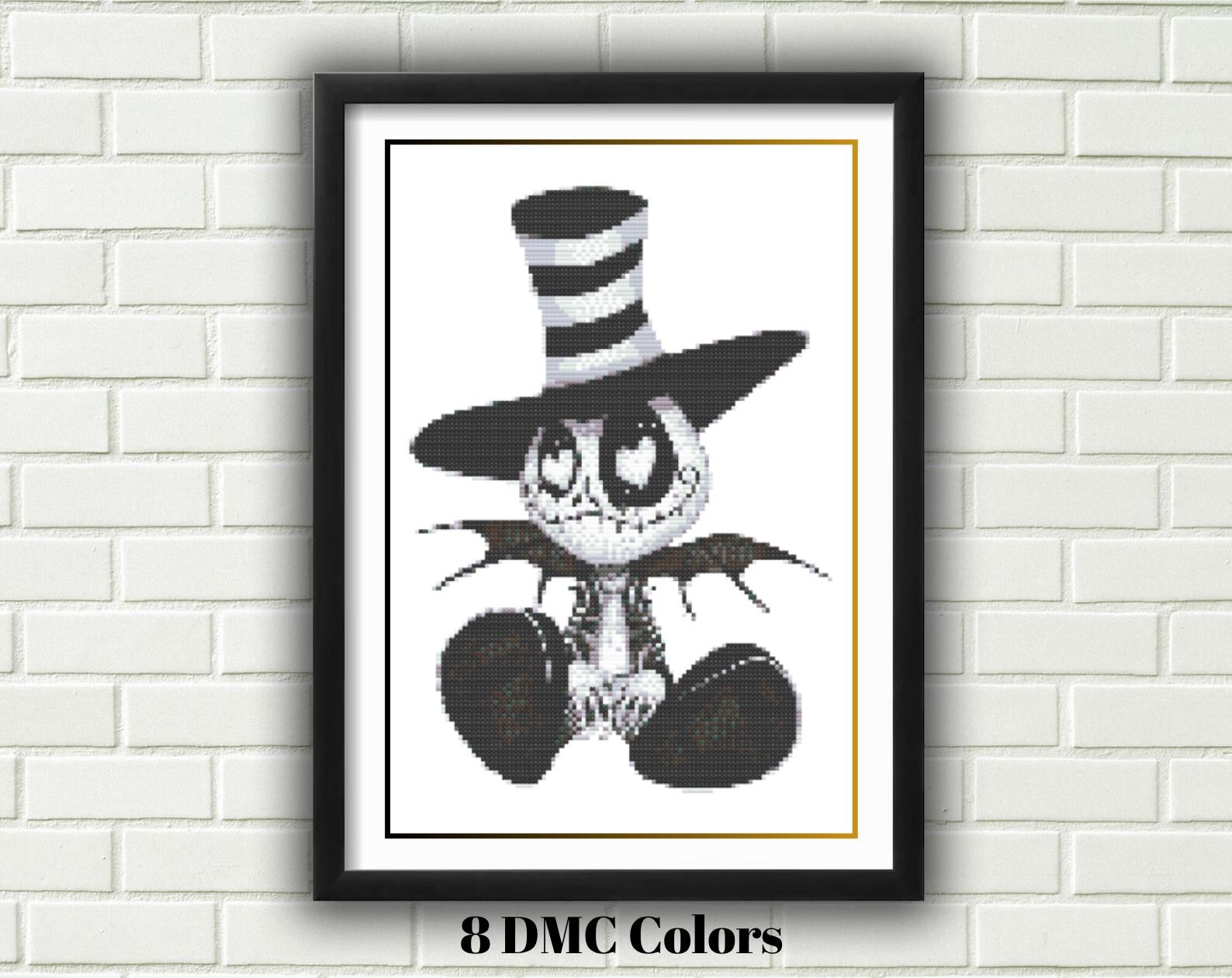 Magician Jack Skellington Cross Stitch Pattern – Easy to Follow ...