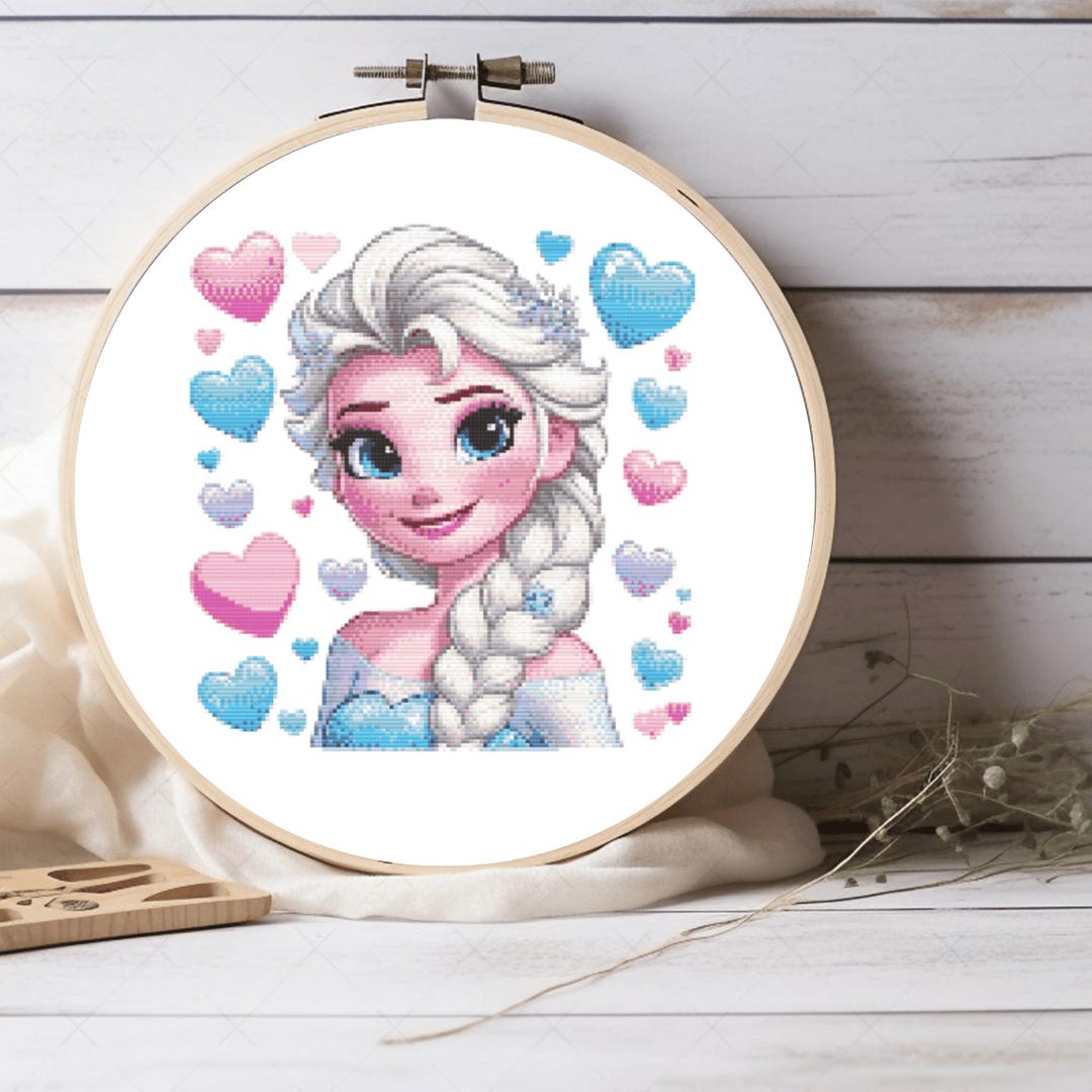 Frozen Elsa Cross Stitch Pattern, Frozen Cross Stitch Pattern, for Girl ...