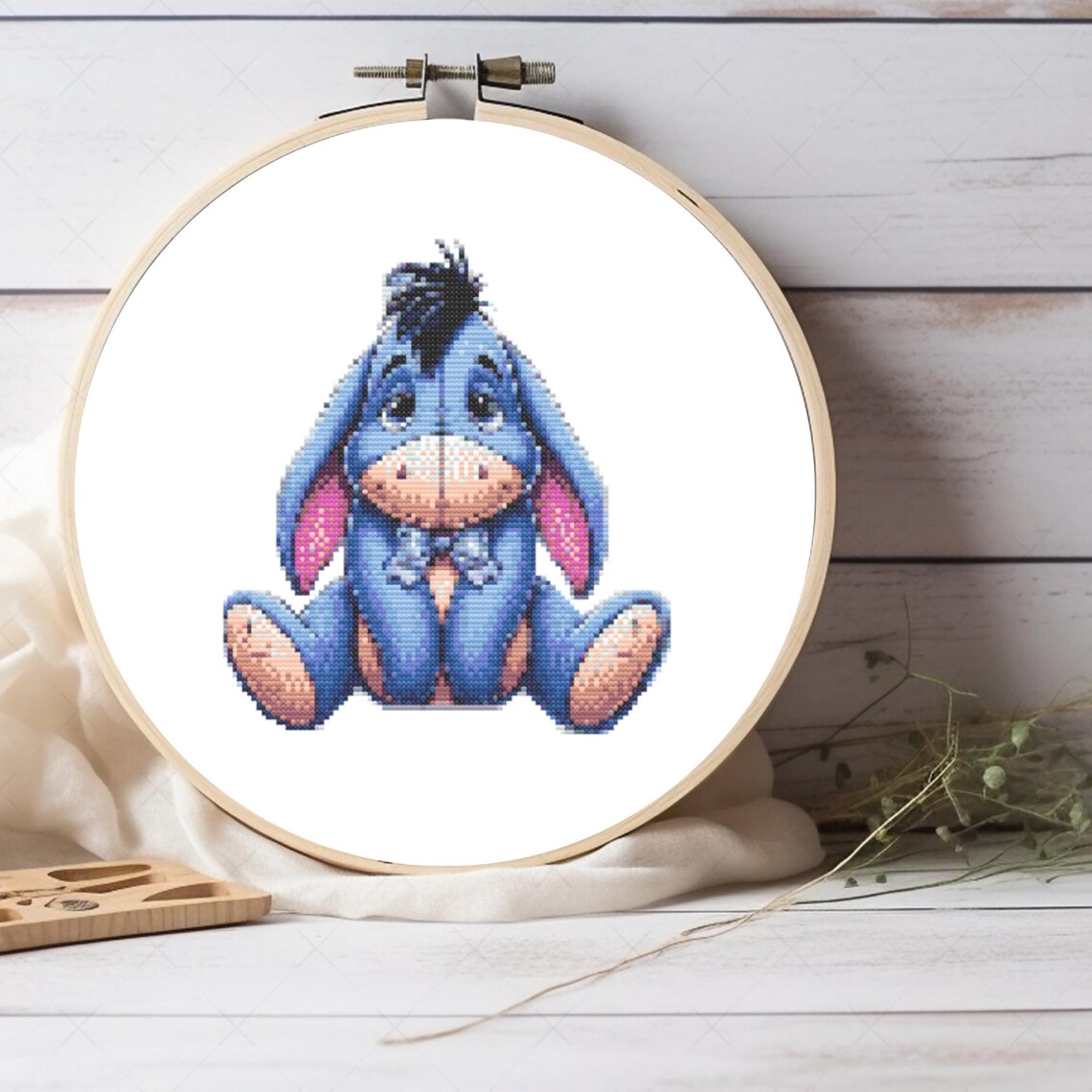 Adorable Eeyore Cross Stitch Pattern PDF - Nursery Decor, Kids Room Art ...