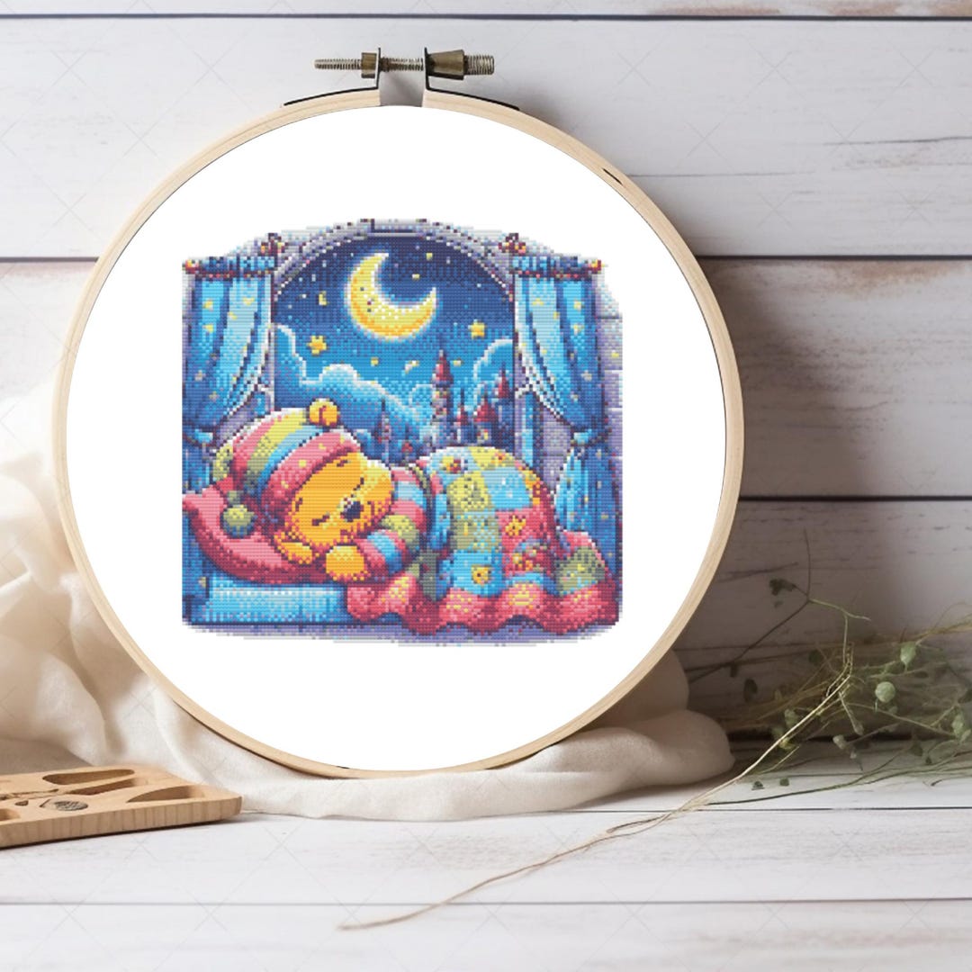 Winnie the Pooh Cross Stitch Pattern, for Nursery Decor, for Wall Decor ...