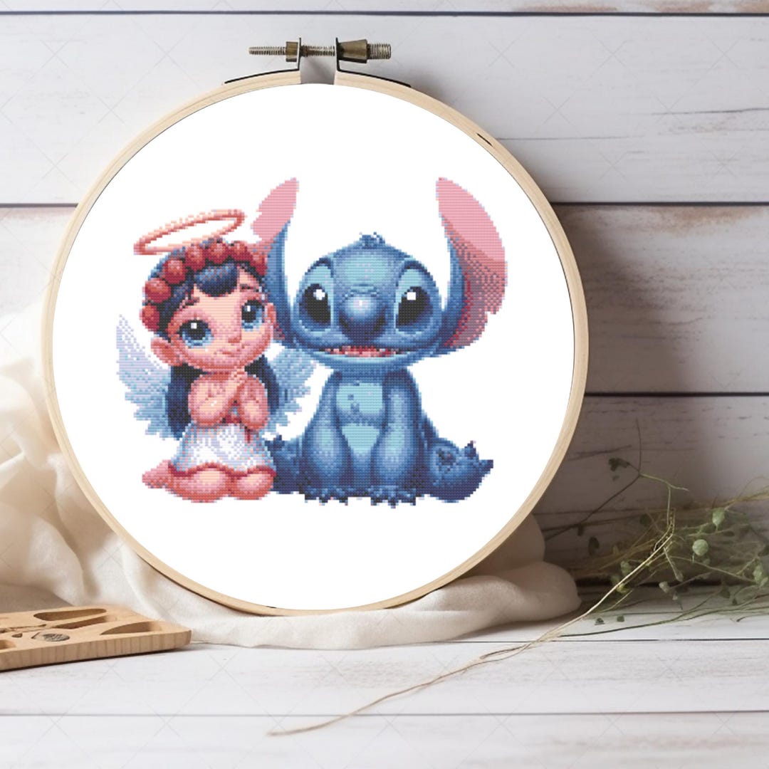 Lilo and Stitch Cross Stitch Pattern - for Nursery Decor, for Kids Room ...
