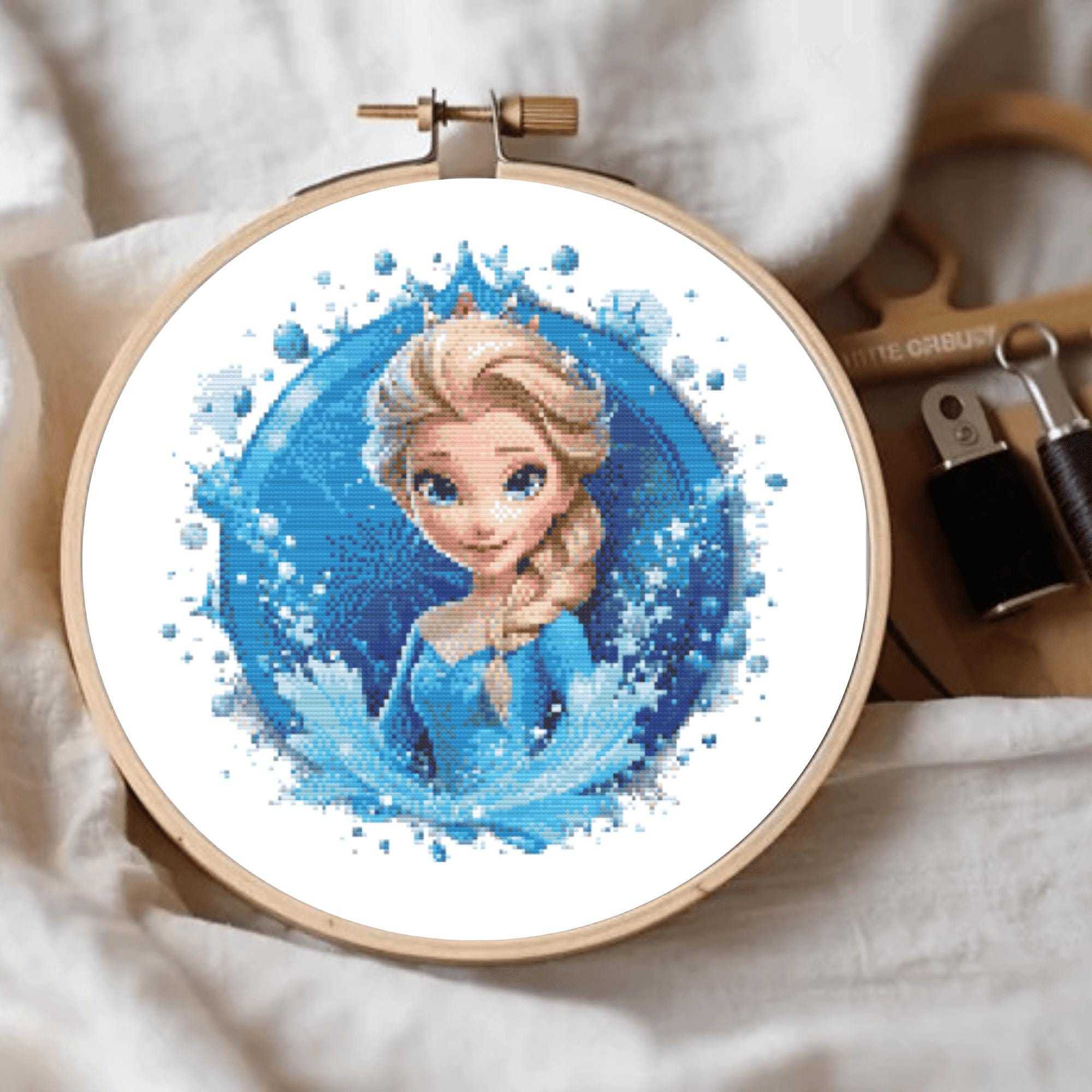 Frozen Elsa Cross Stitch Pattern, for Girl Decor, for Kids Decor, for ...
