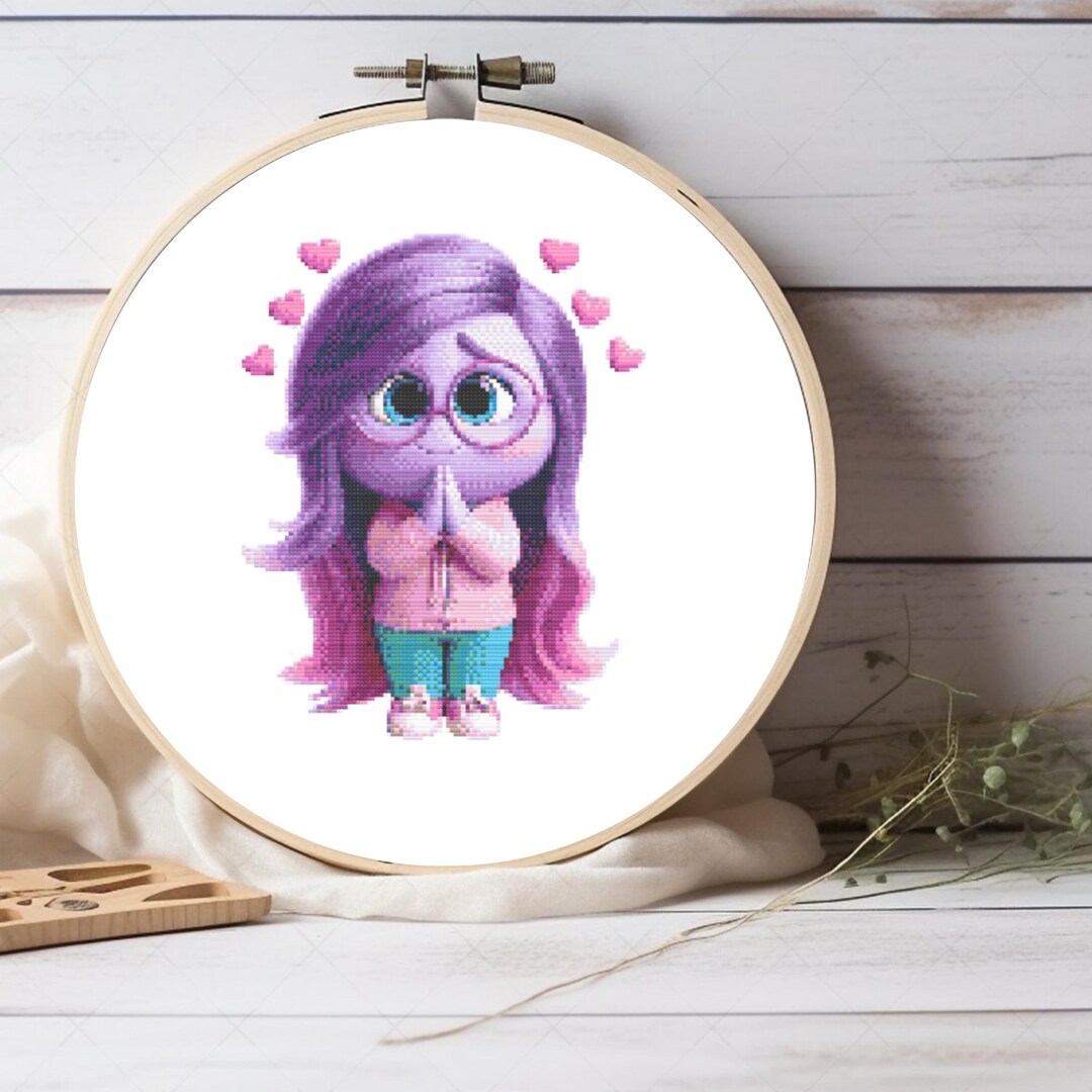 Inside Out Cross Stitch Pattern, for Kids Room Decor, for Nursery Decor ...