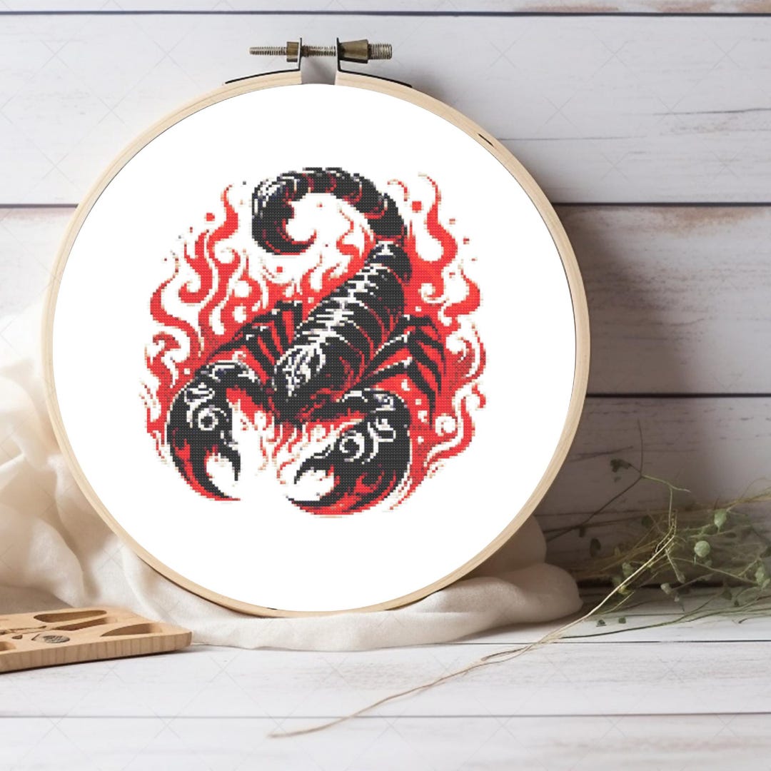 Scorpion Cross Stitch Pattern, Scorpion Pattern, for Home Decor Gift ...