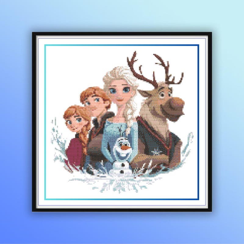 Frozen Cross Stitch Pattern Bookmark - Etsy