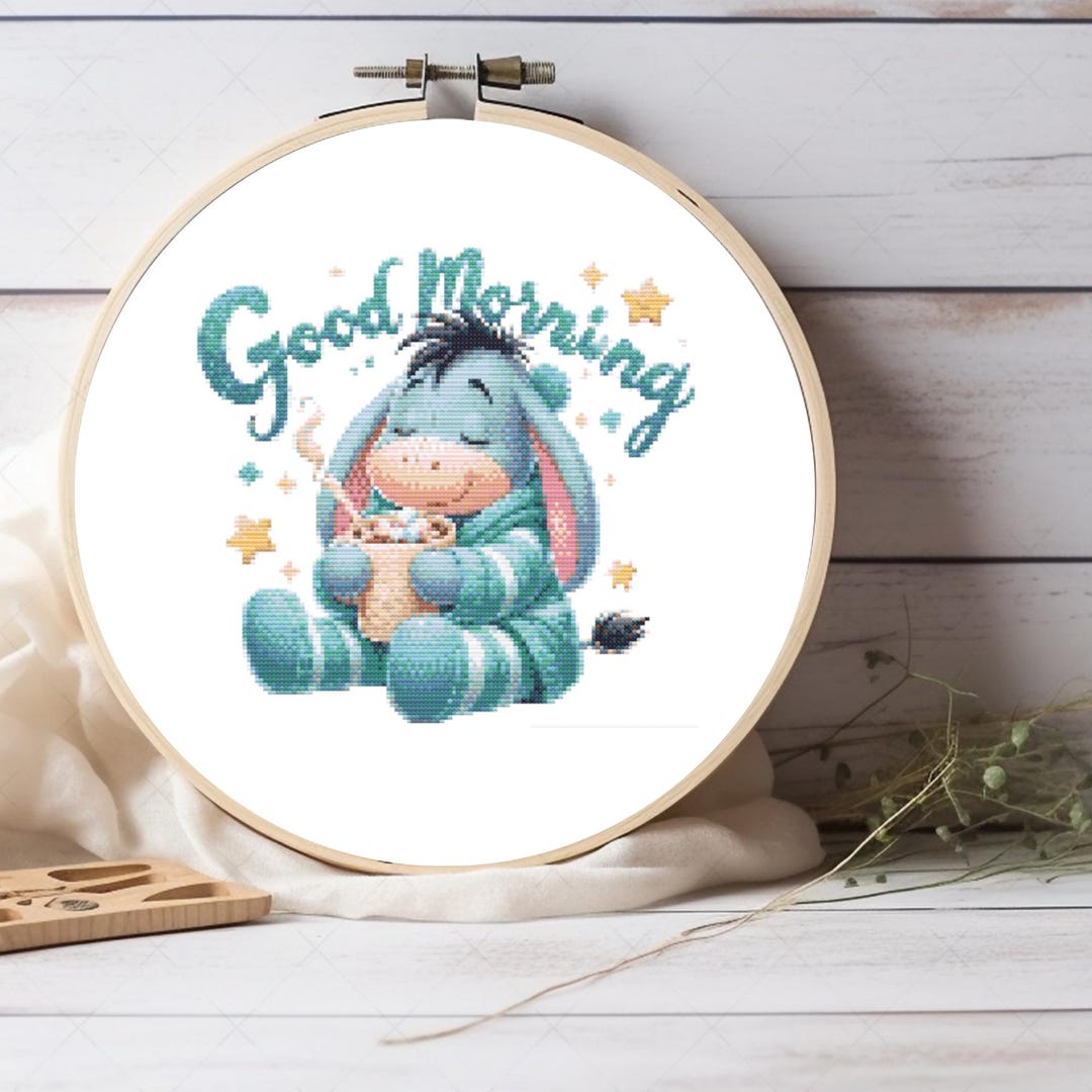Eeyore Cross Stitch Pattern - Nursery & Kids Room Decor, Winnie the ...