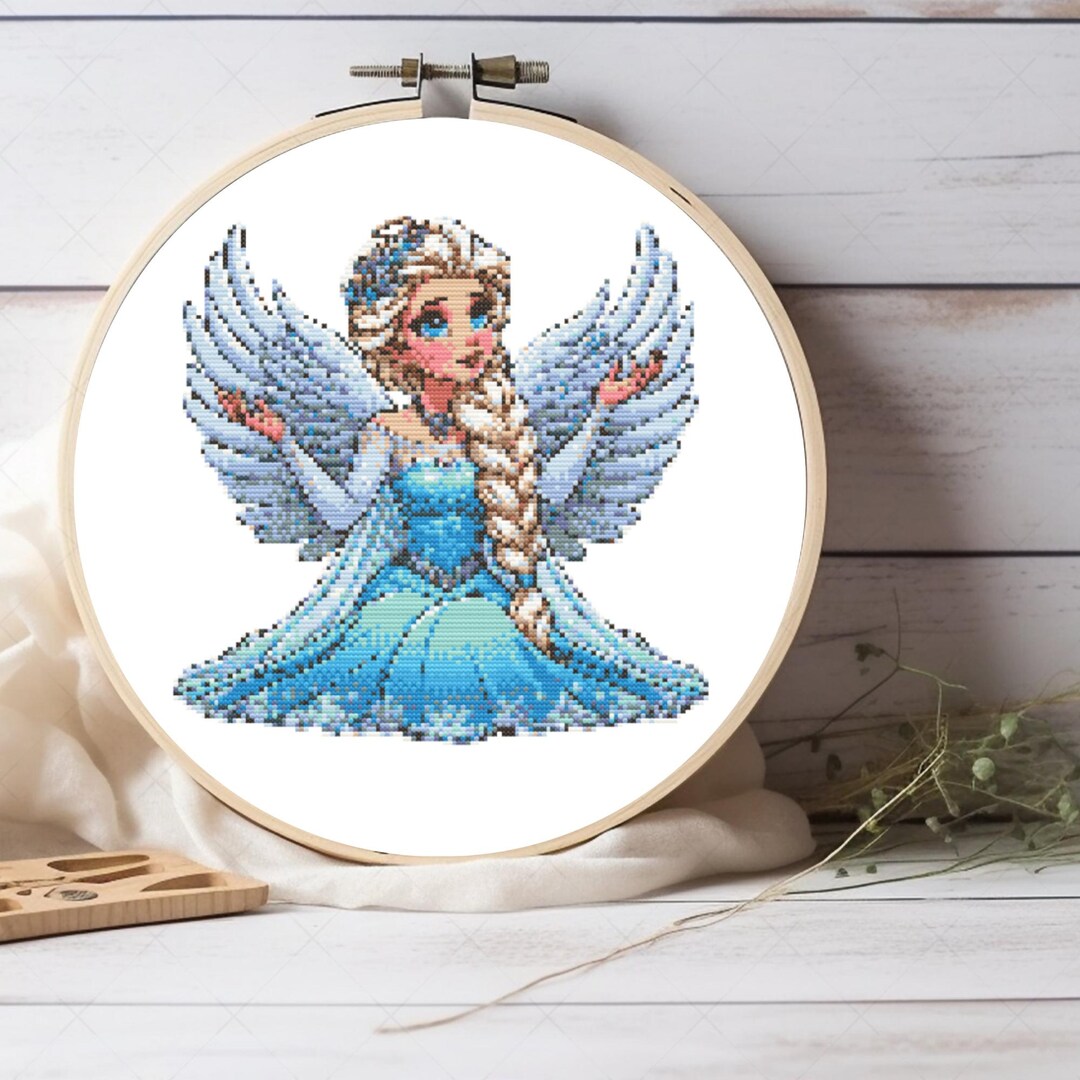 Frozen Elsa Cross Stitch Pattern, Elsa Frozen Pattern, for Girl Decor ...