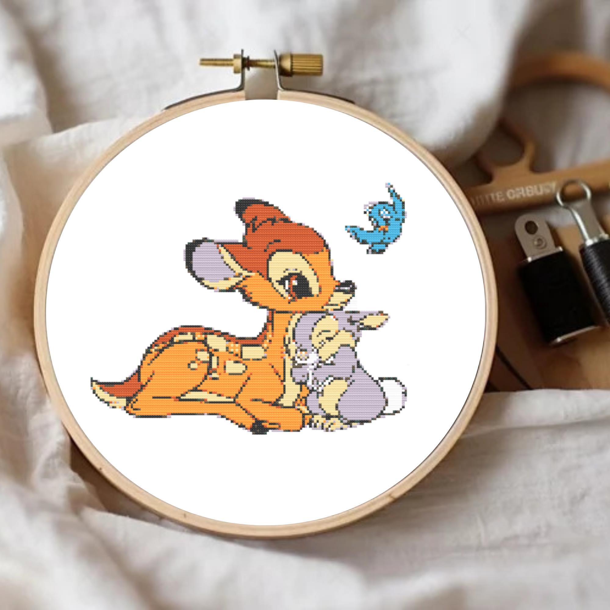 Bambi and Friends DIY Cross Stitch Pattern - Forest Animals Cross ...