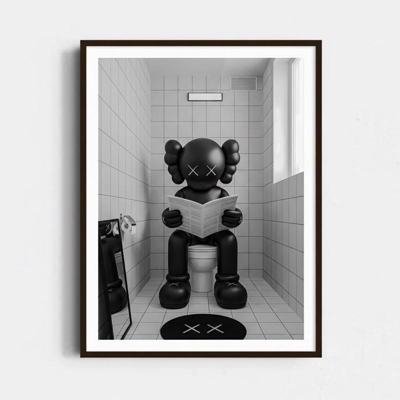 Funny Bathroom Figure - Etsy