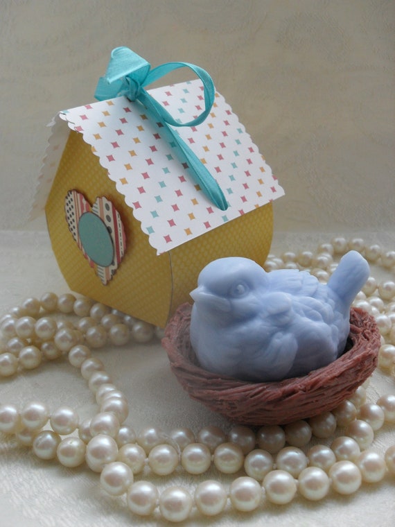 Blue Bird in Nest Soap | Etsy