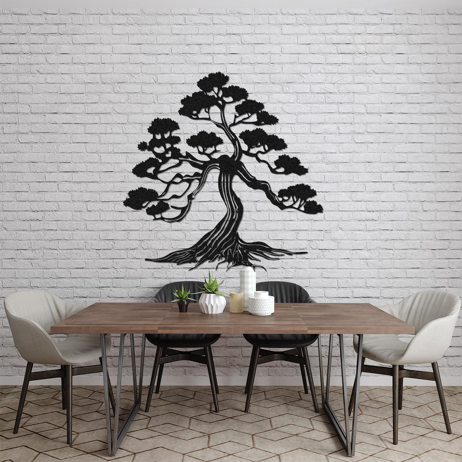 Rustic African Acacia Tree Metal Art,unique Home Decor,bonsai Wall ...