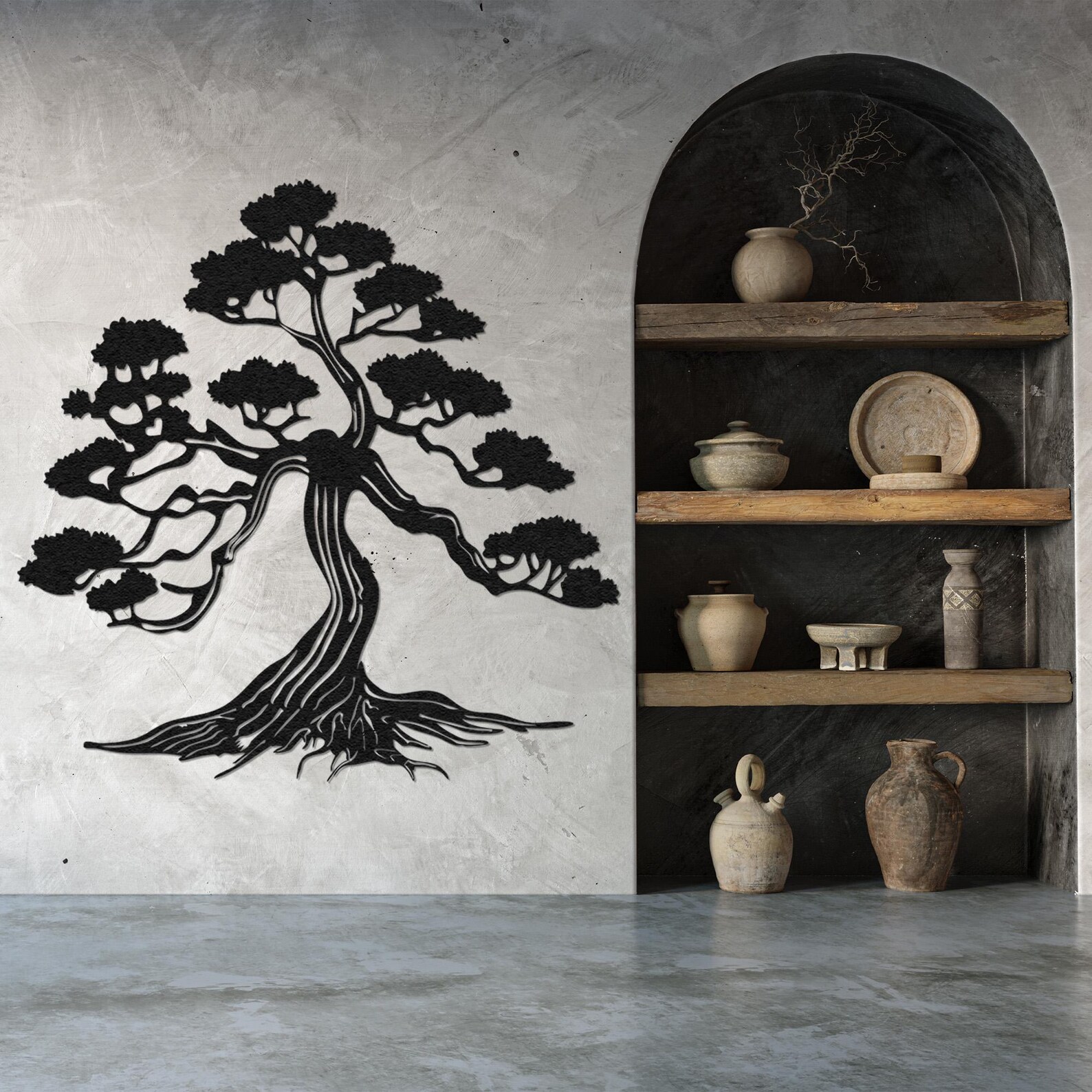 Rustic African Acacia Tree Metal Art,unique Home Decor,bonsai Wall ...