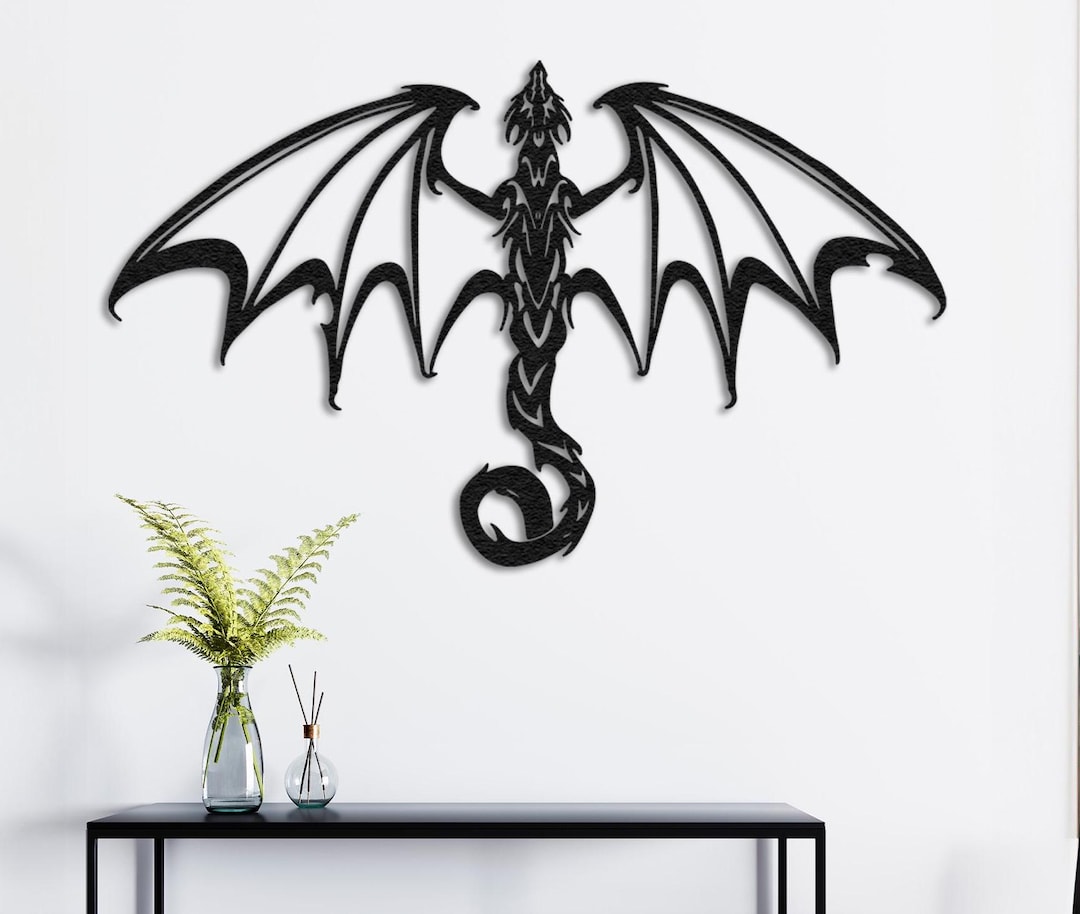 Ancient Dragon Wall Decor, Dragon Metal Wall Art,game Room Decor ,man ...
