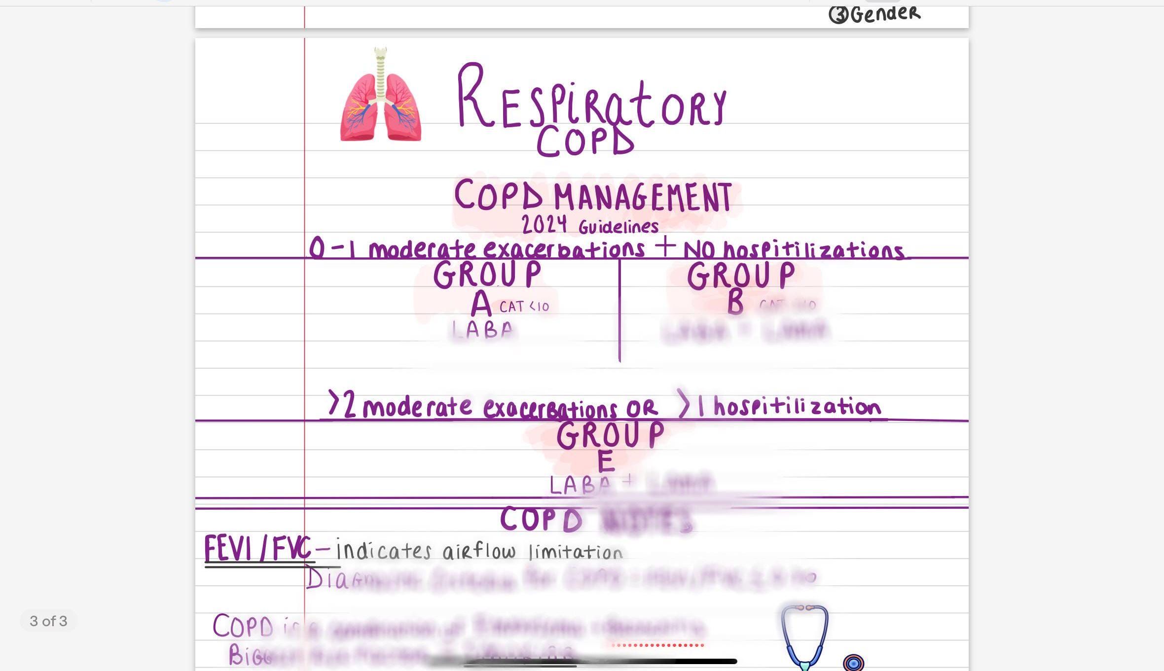 Respiratory: Asthma and COPD 2024 Updated Guidelines Study Guides ...