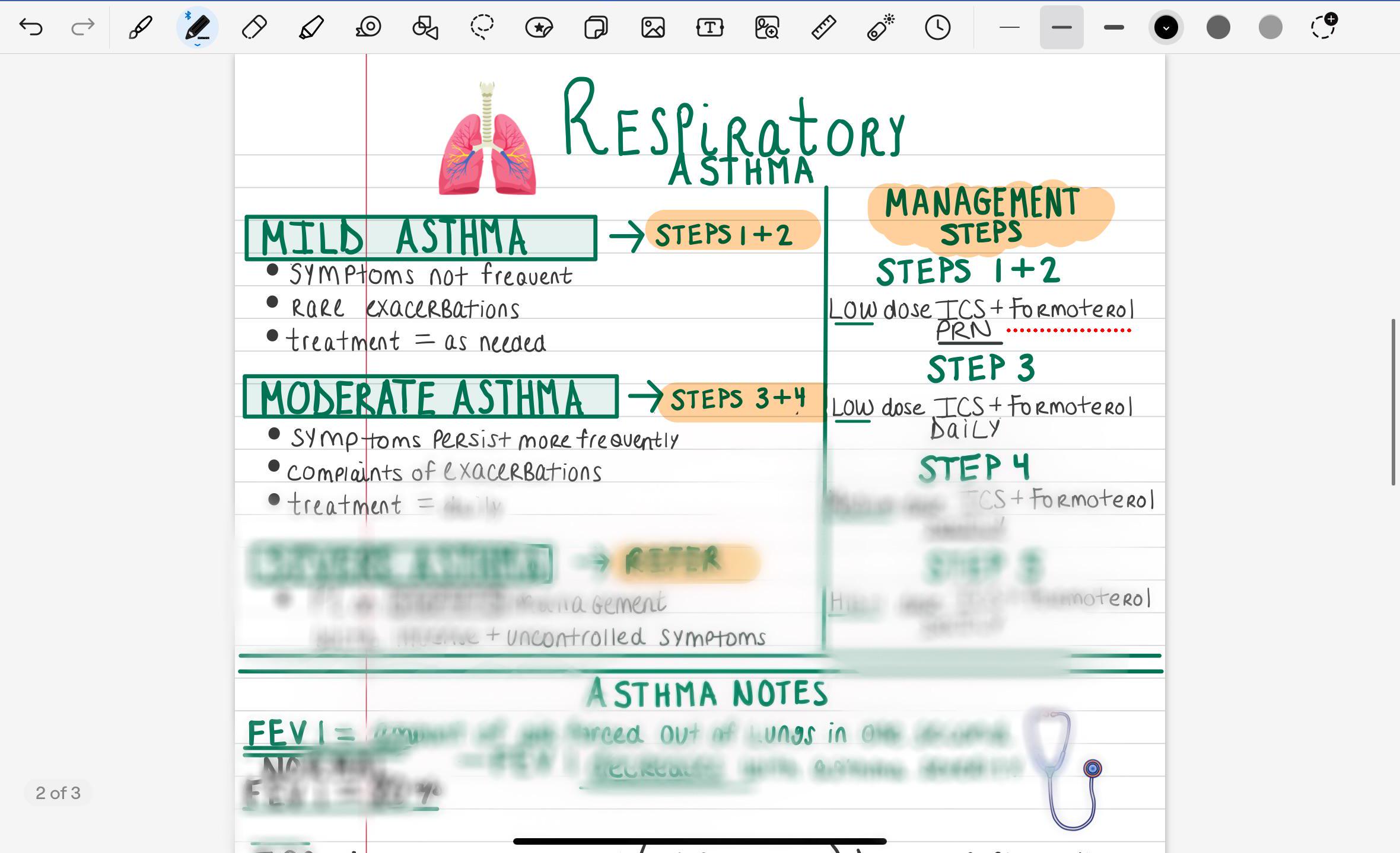 Respiratory: Asthma and COPD 2024 Updated Guidelines Study Guides ...