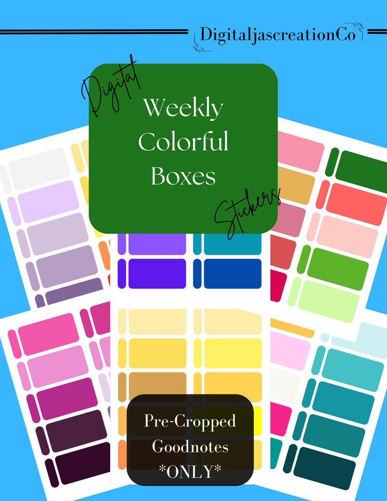 Digital Box Stickers•variety Box Stickers•digital Planning Stickers ...