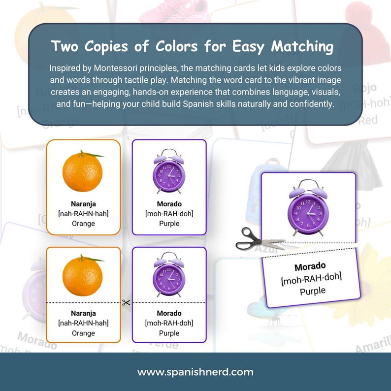 16 Spanish Colors Flashcards for Toddlers and Preschoolers | Printable ...