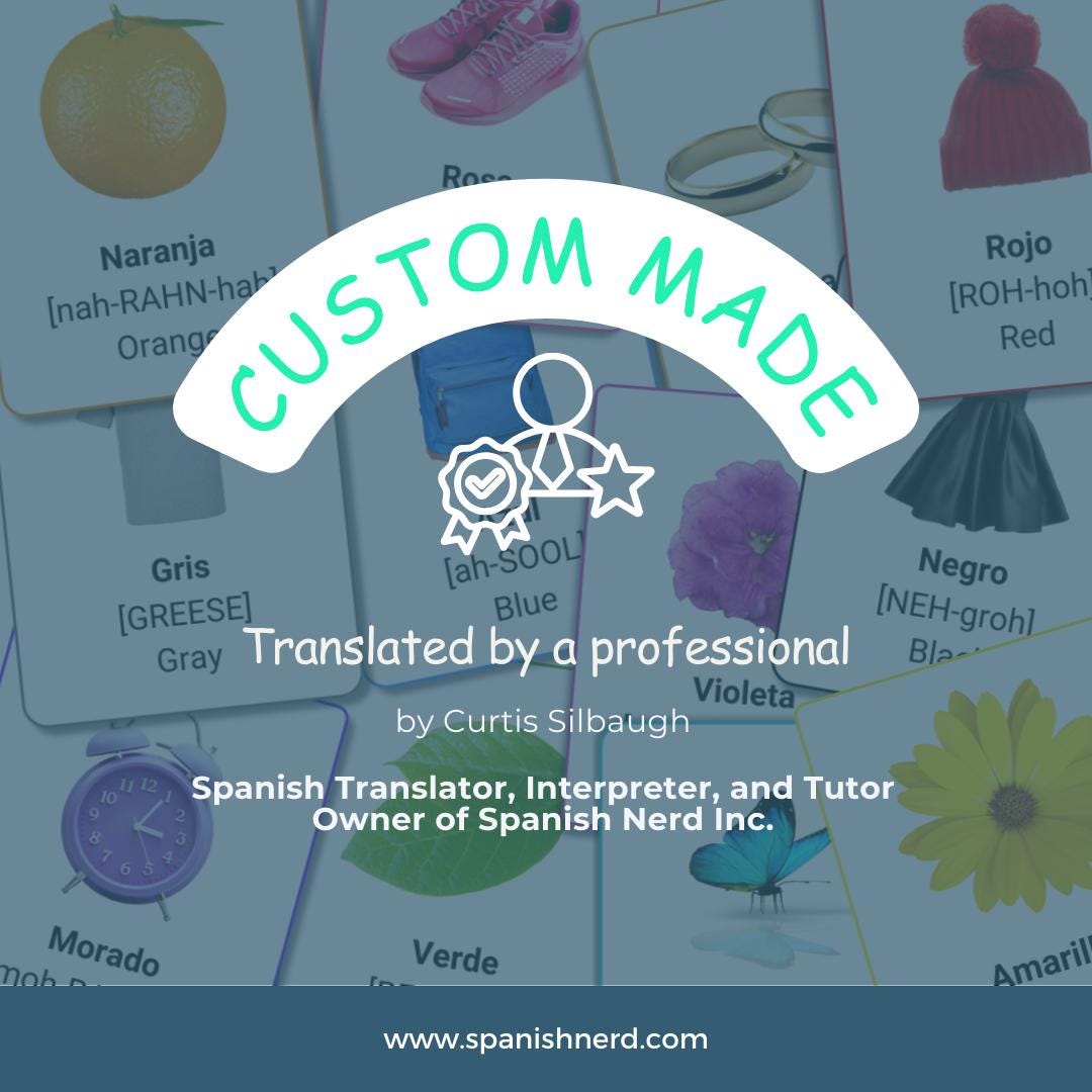 16 Spanish Colors Flashcards for Toddlers and Preschoolers | Printable ...