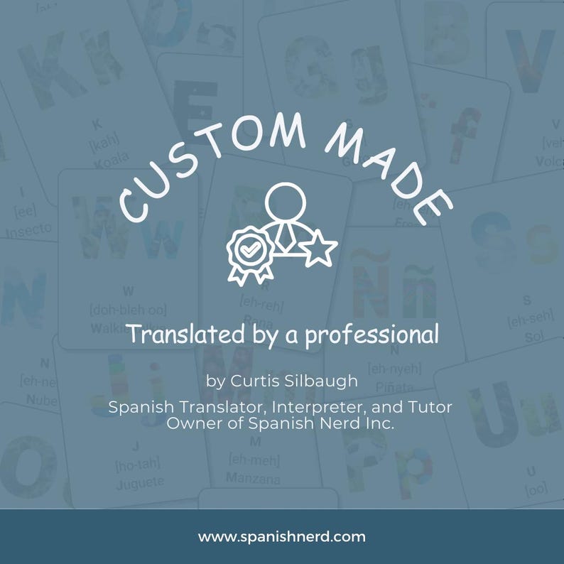 Spanish Alphabet Flashcards for Toddlers and Preschoolers | Printable ...