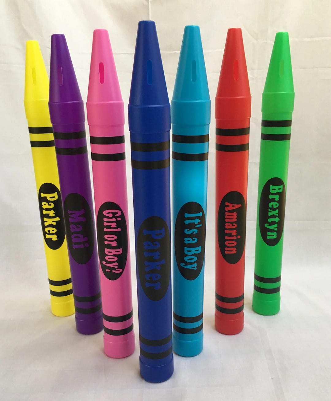 Personalized Crayon Piggy Bank - Etsy