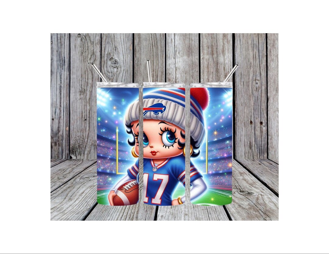 Betty Boop Buffalo Bills 20oz Tumbler mafia - Etsy