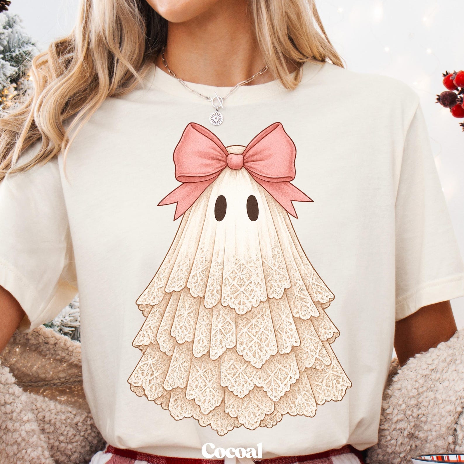 Lace Ghost PNG: Halloween Clipart With Pink Bow (digital Download) - Etsy