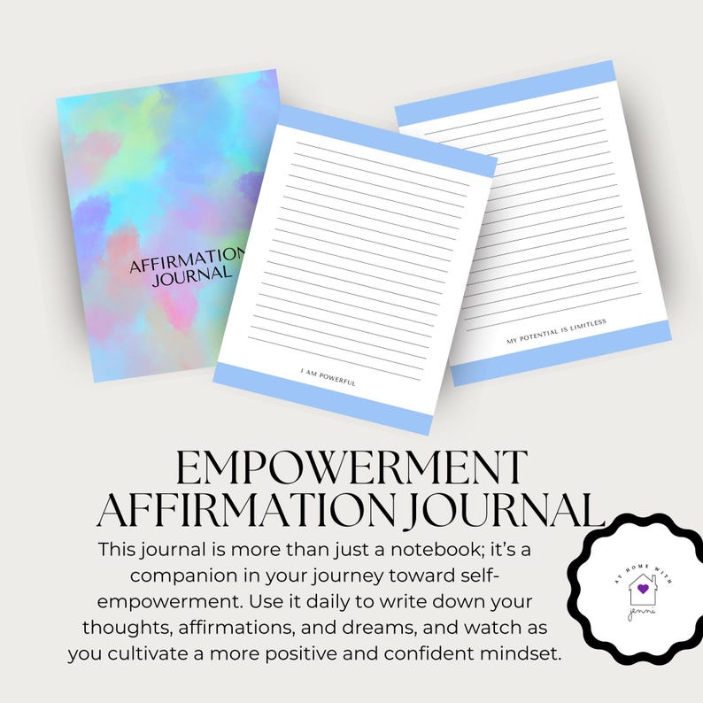 Daily, Empowerment Affirmation Journal Designed to Inspire Self ...