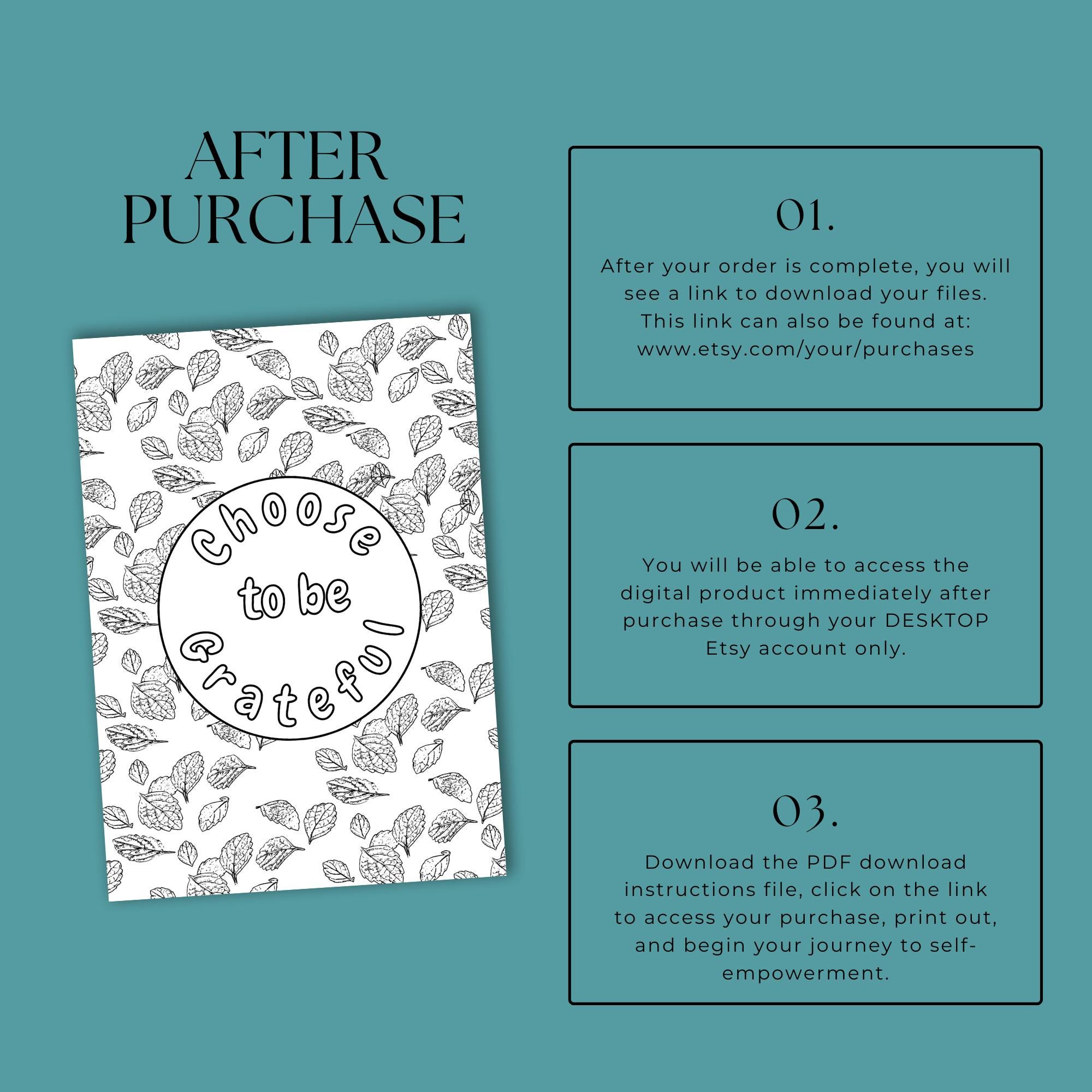 Gratitude Coloring Pages Bundle: Mindfulness & Thankfulness Designs for ...